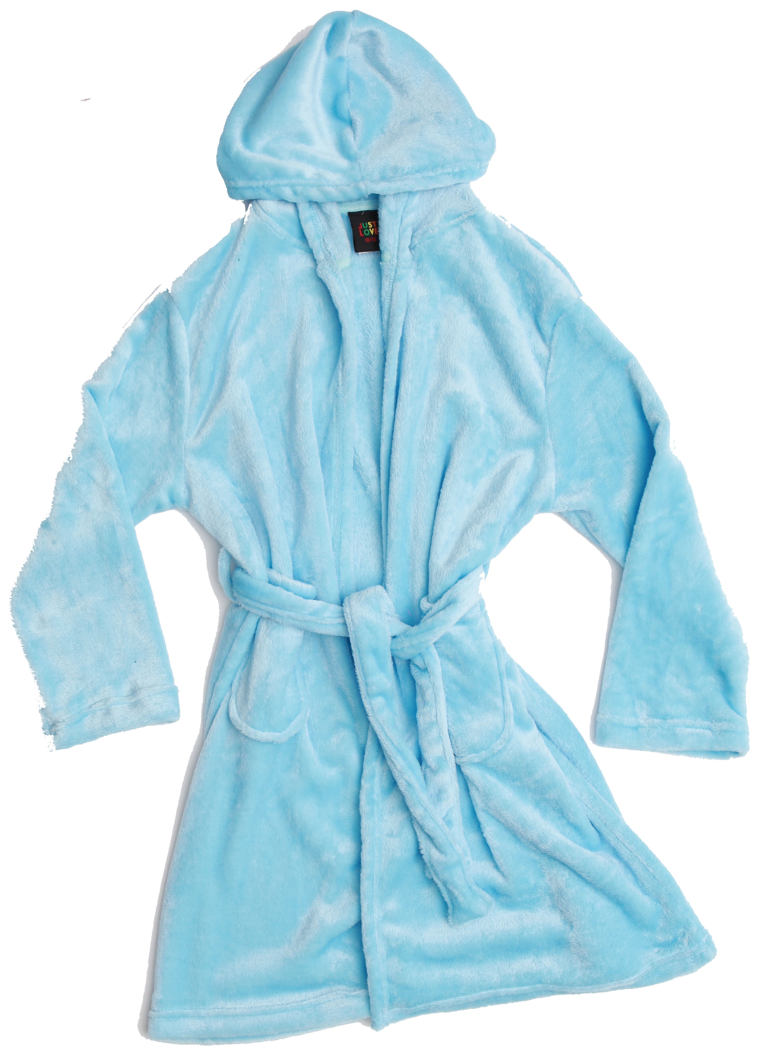 Just Love Girls' Plush Velour Robe - Cozy Buffalo Plaid Bathrobe for ...