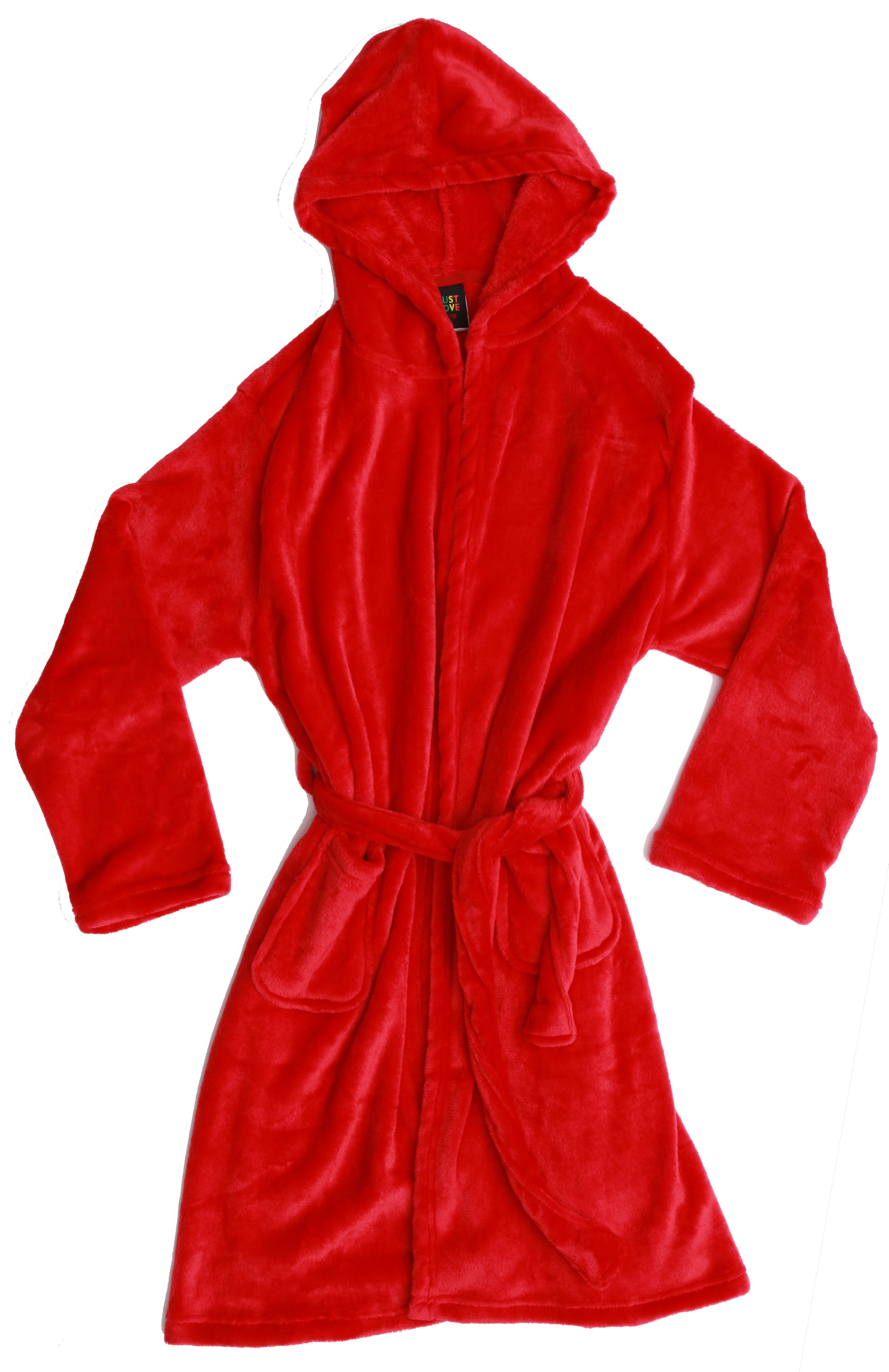 Just Love Girls' Plush Velour Robe - Cozy Buffalo Plaid Bathrobe for ...