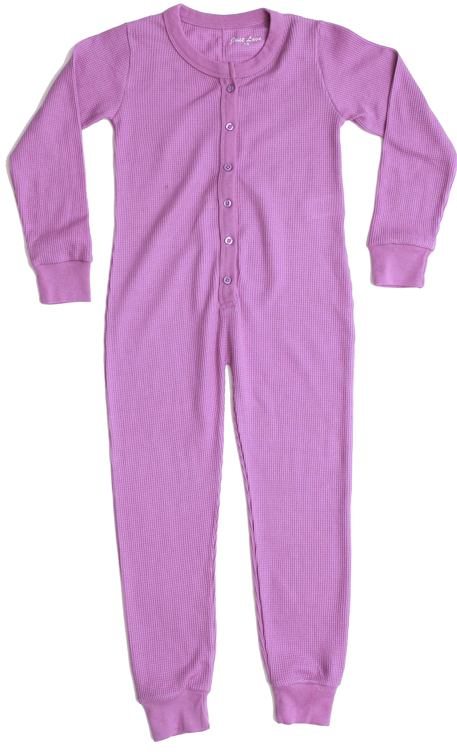 Just Love Girls Thermal Union Suit - Warm and Comfortable Base Layer ...