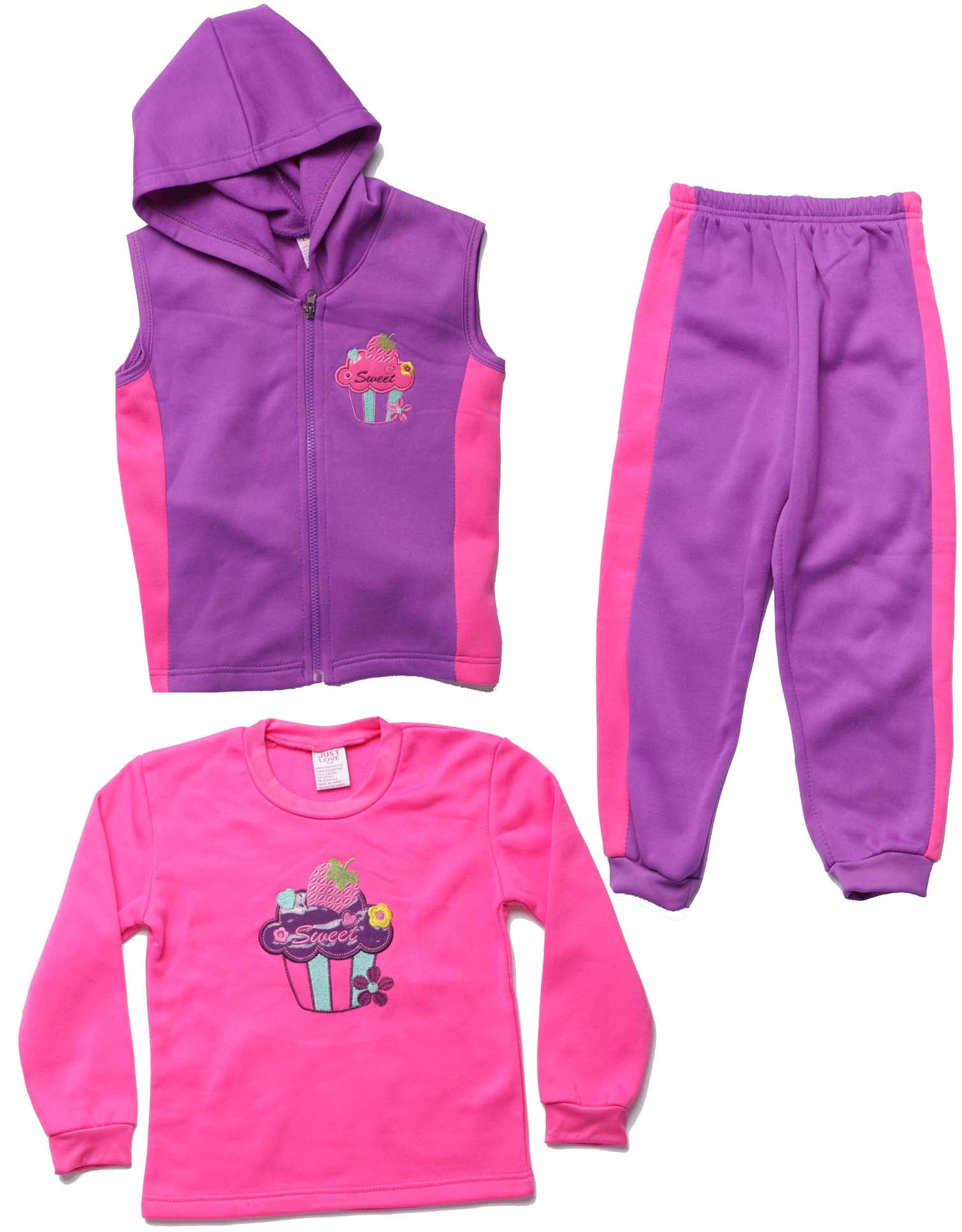 Just Love Girls Three Piece Fleece Set 53201-28-7 - Walmart.com