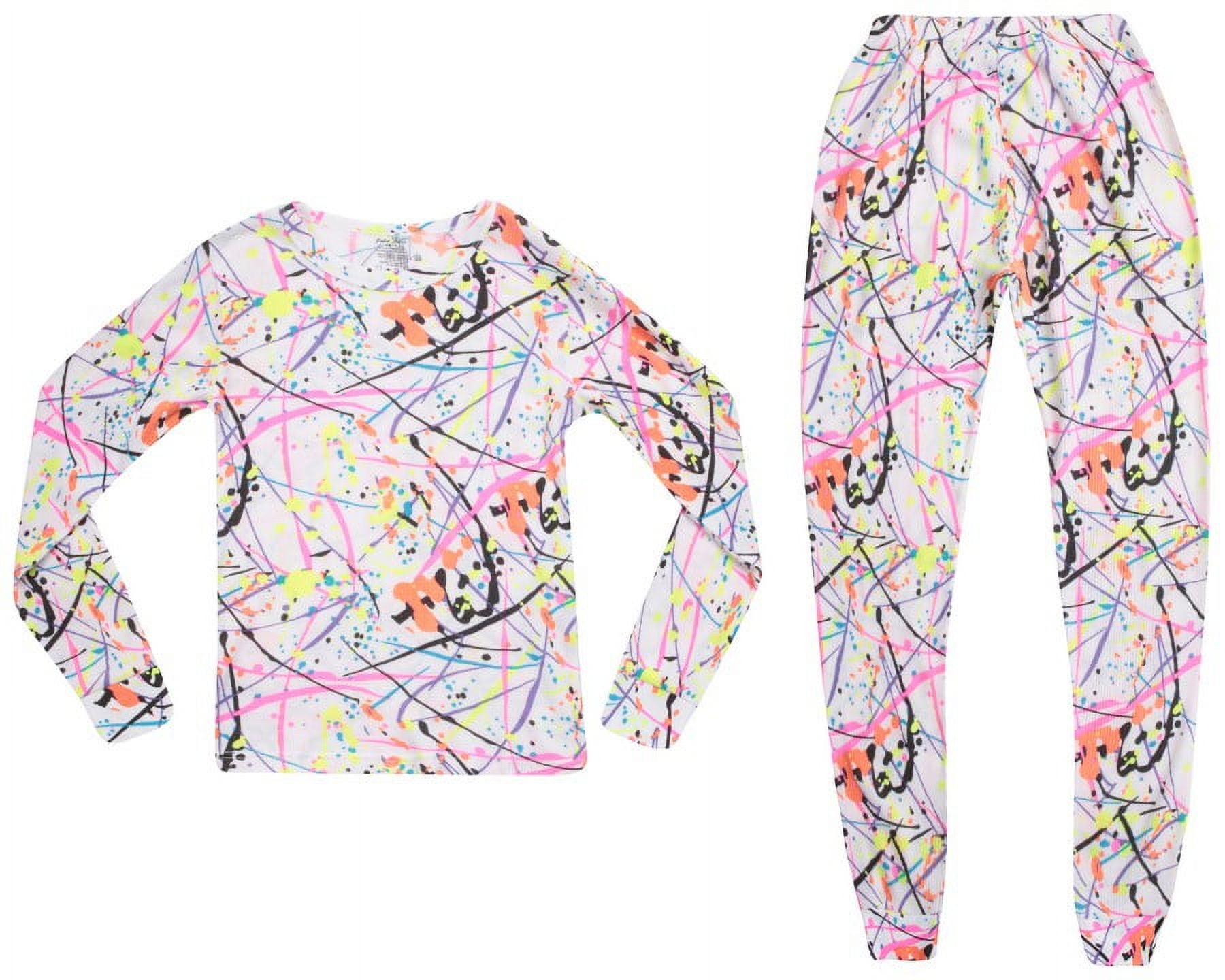 Just Love Girls Tie Dye Two Piece Thermal Underwear Set - Walmart.com