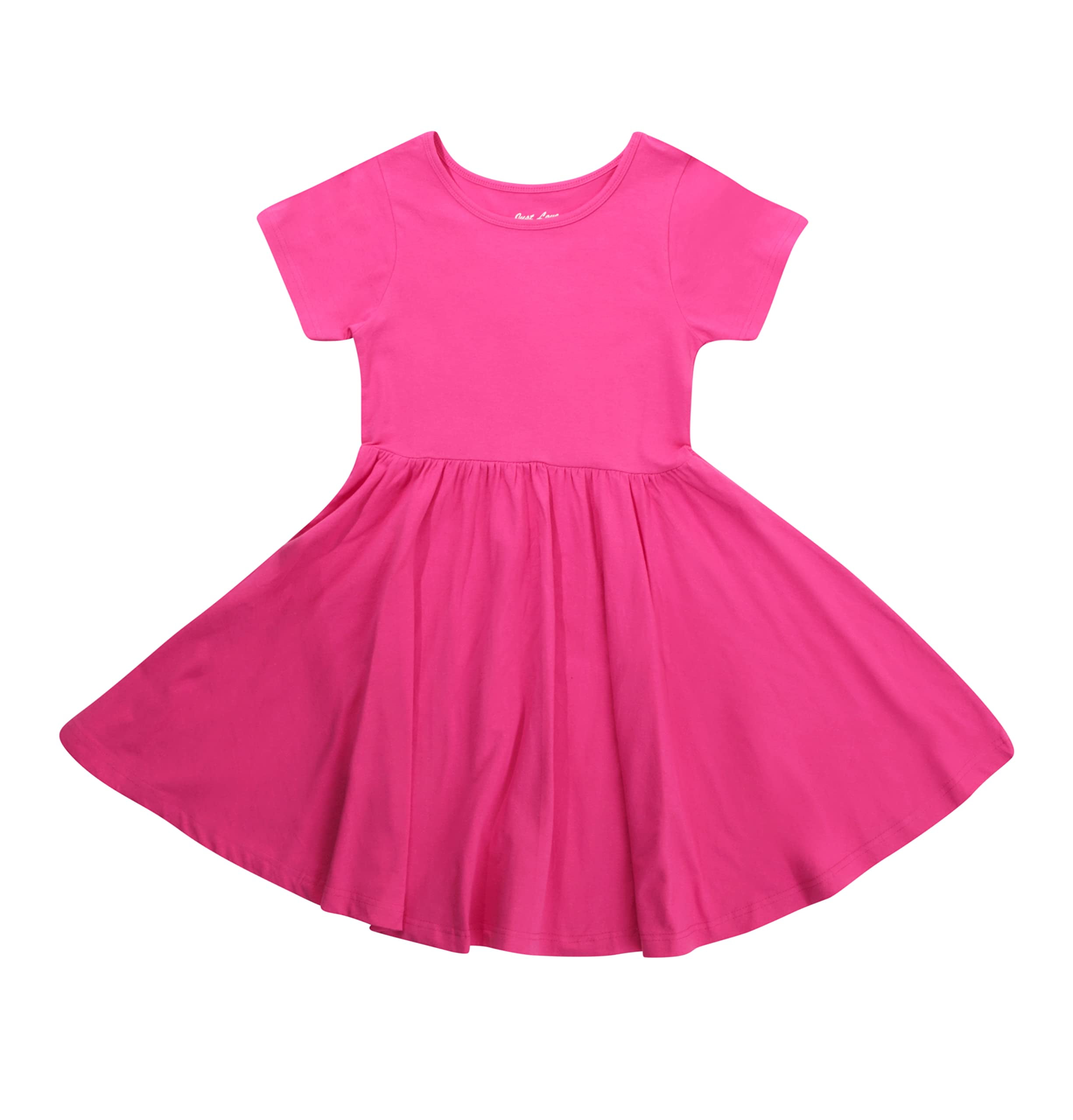 Just Love Girls Twirl Dress Girls Short Sleeve Twirly Skater Dress Tie ...