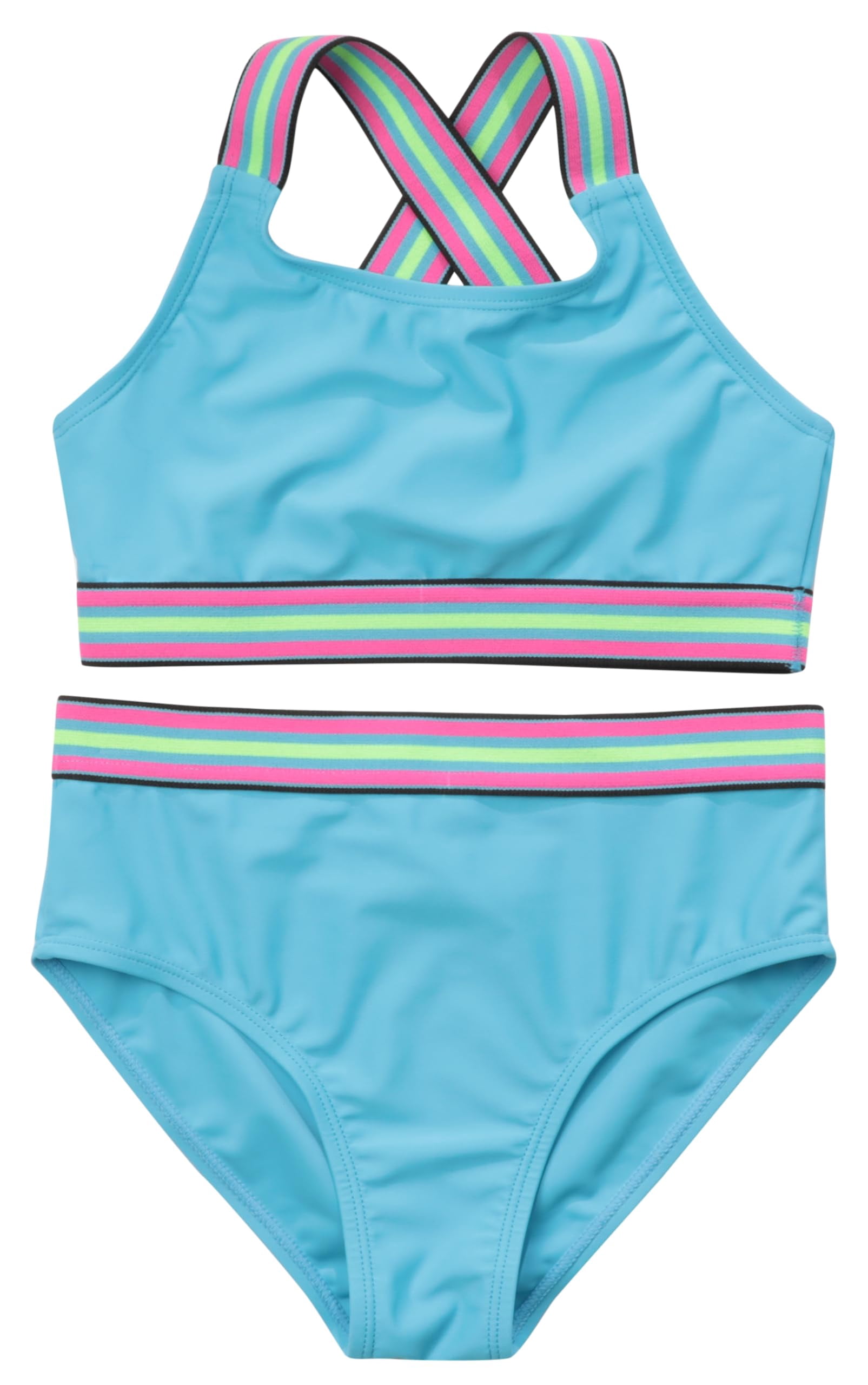 Just Love Girls’ UPF 50+ 2-Piece Bikini Swimsuit Set – Neon, Tie-Dye ...
