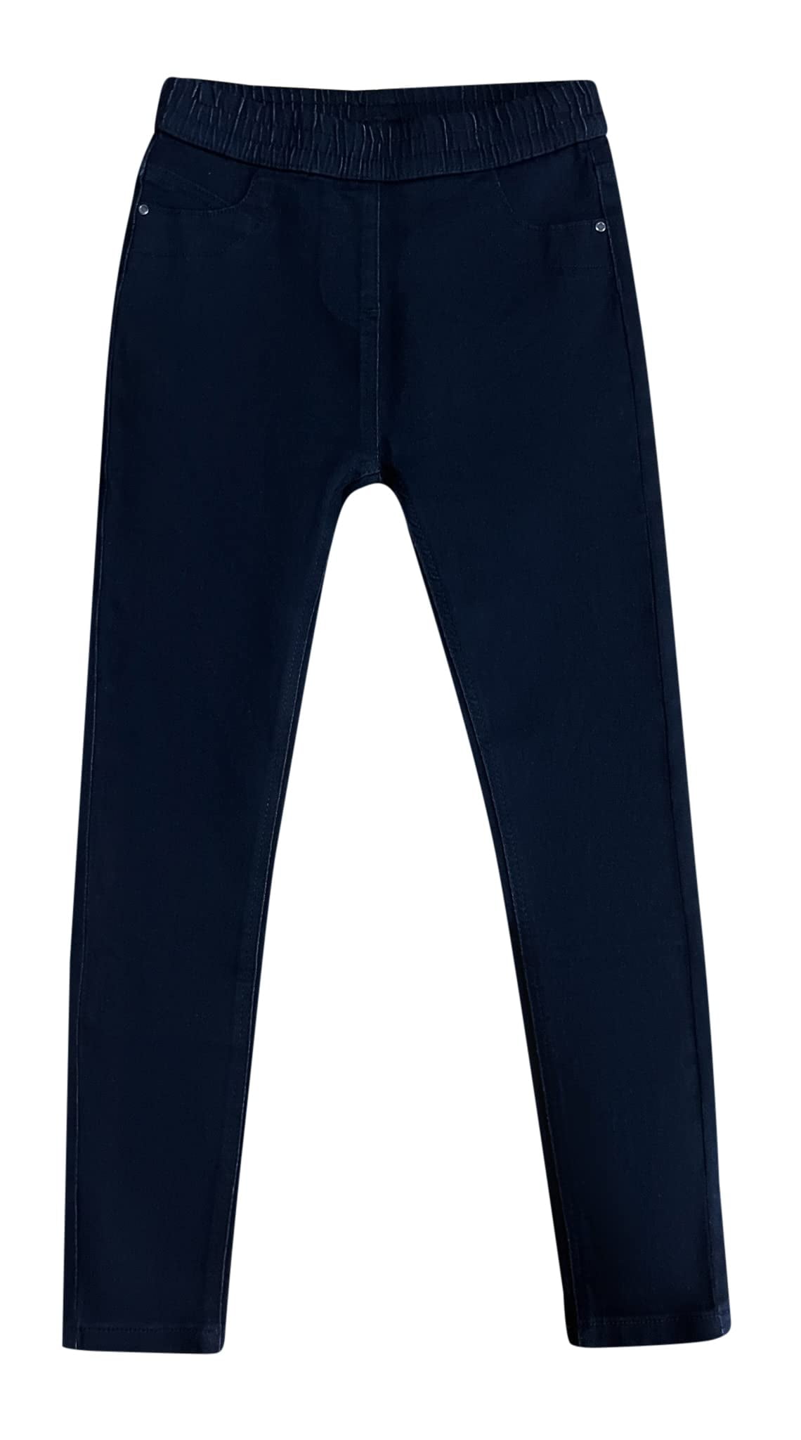 Just Love Girls Woven Denim Jegging (Black Woven Solid Jegging, 6X ...