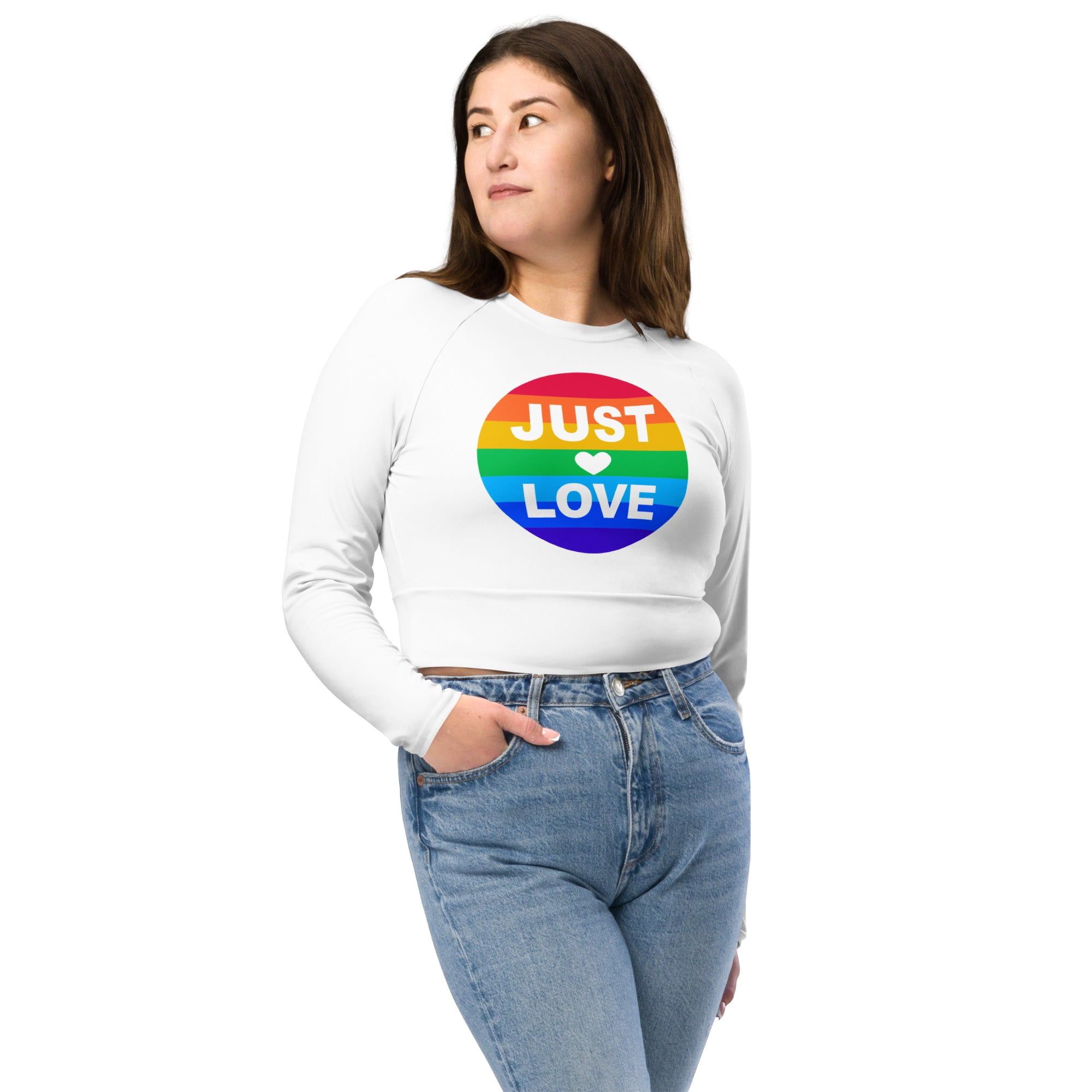 Just Love Long Sleeve Crop Top - Walmart.com