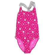 Real Essentials 3 Pack: Girl's Surf UPF 50+ Printed One Piece Beach ...