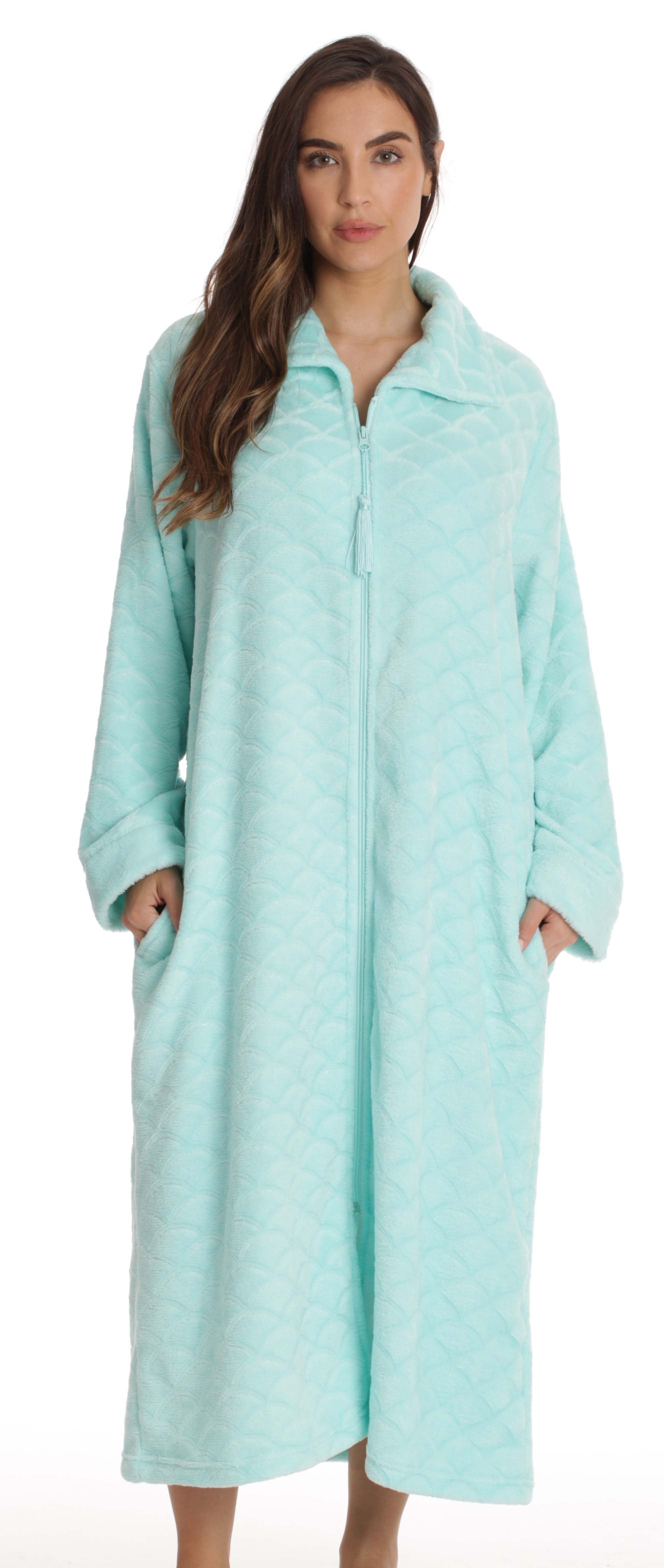 Just Love Plush Zipper Lounger Robe for Women - Walmart.com