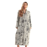 haxmnou women plus size winter plush long shawl bathrobe long sleeve ...