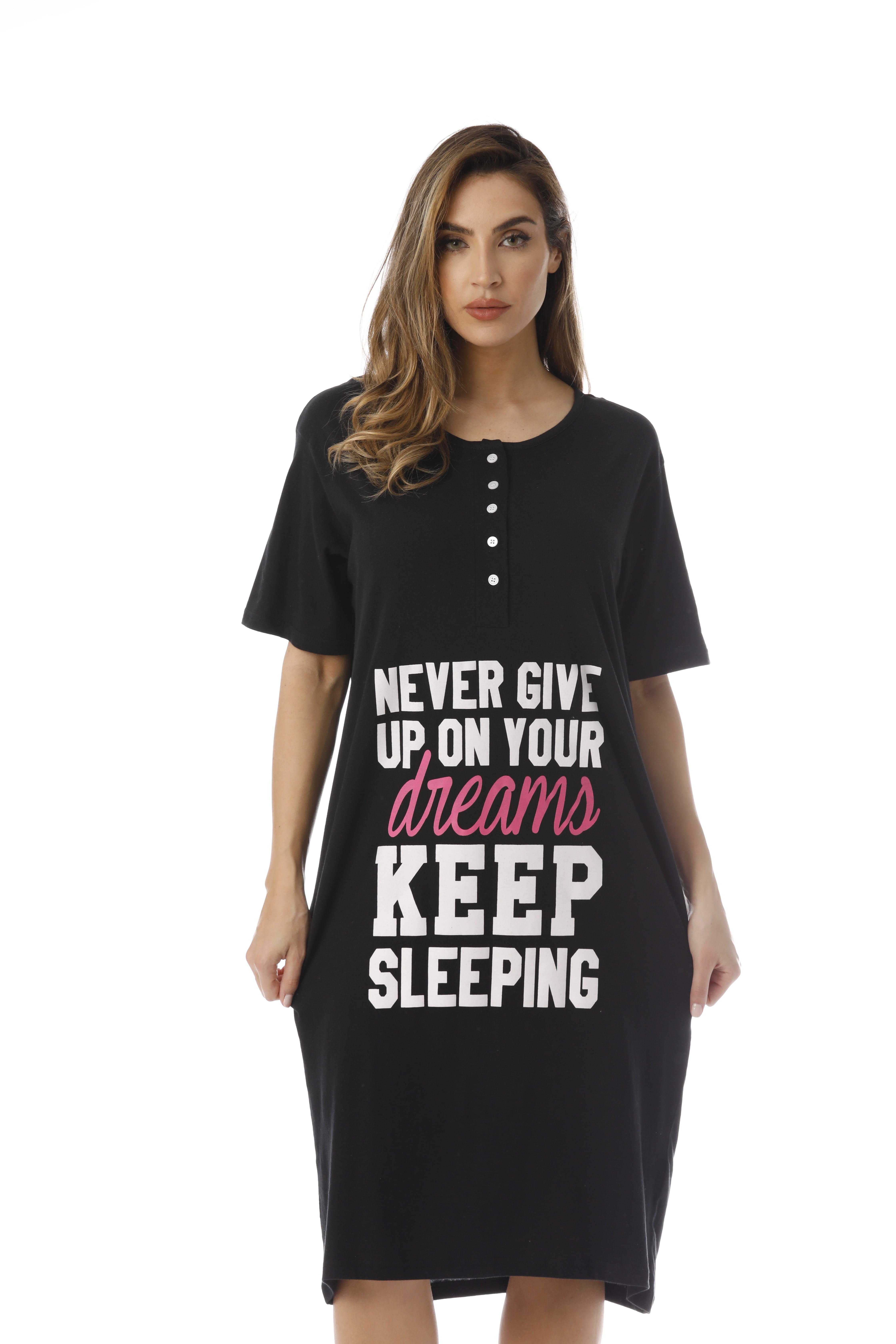 Just Love Cotton Sleepwear Night Gown for Women, Short Sleeve Sleep ...