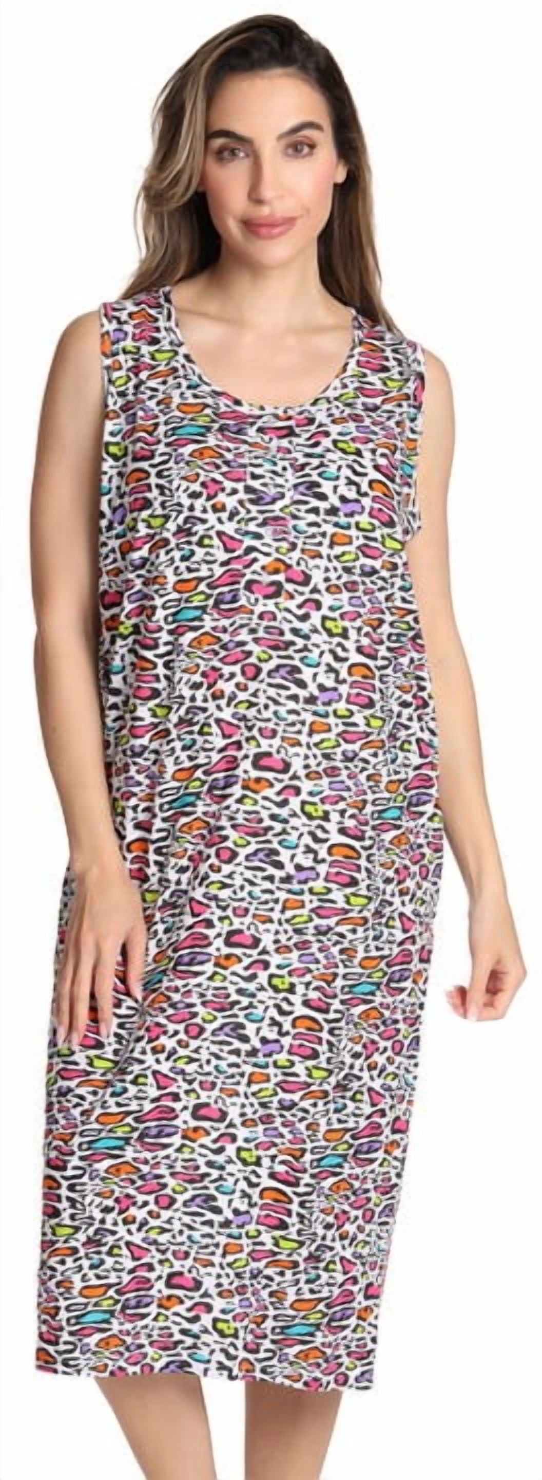 Just Love Short Sleeve Nightgown Sleep Dress for Women (Multi ...