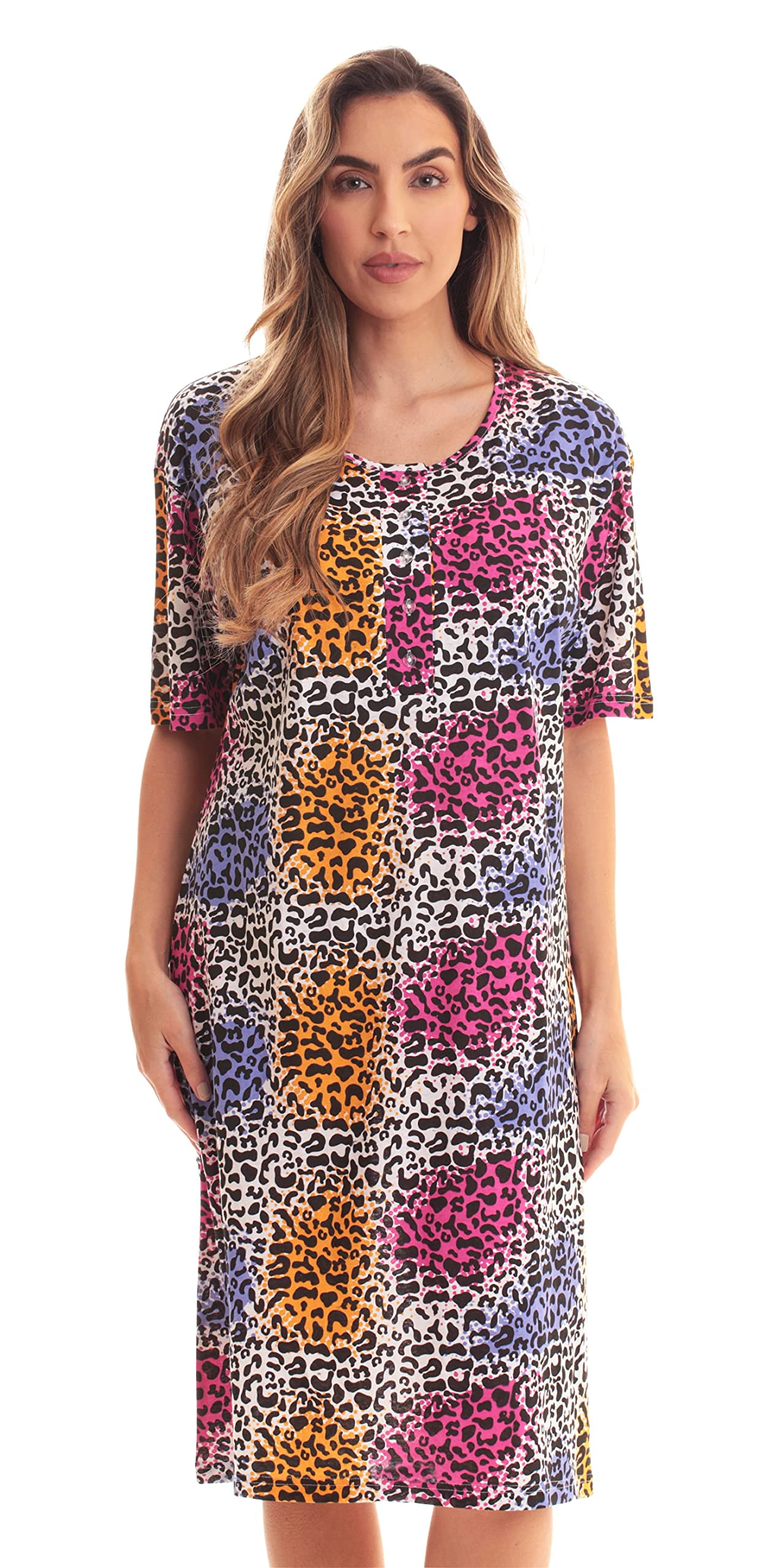 Just Love Short Sleeve Nightgown Sleep Dress for Women Sleepwear (Dust ...