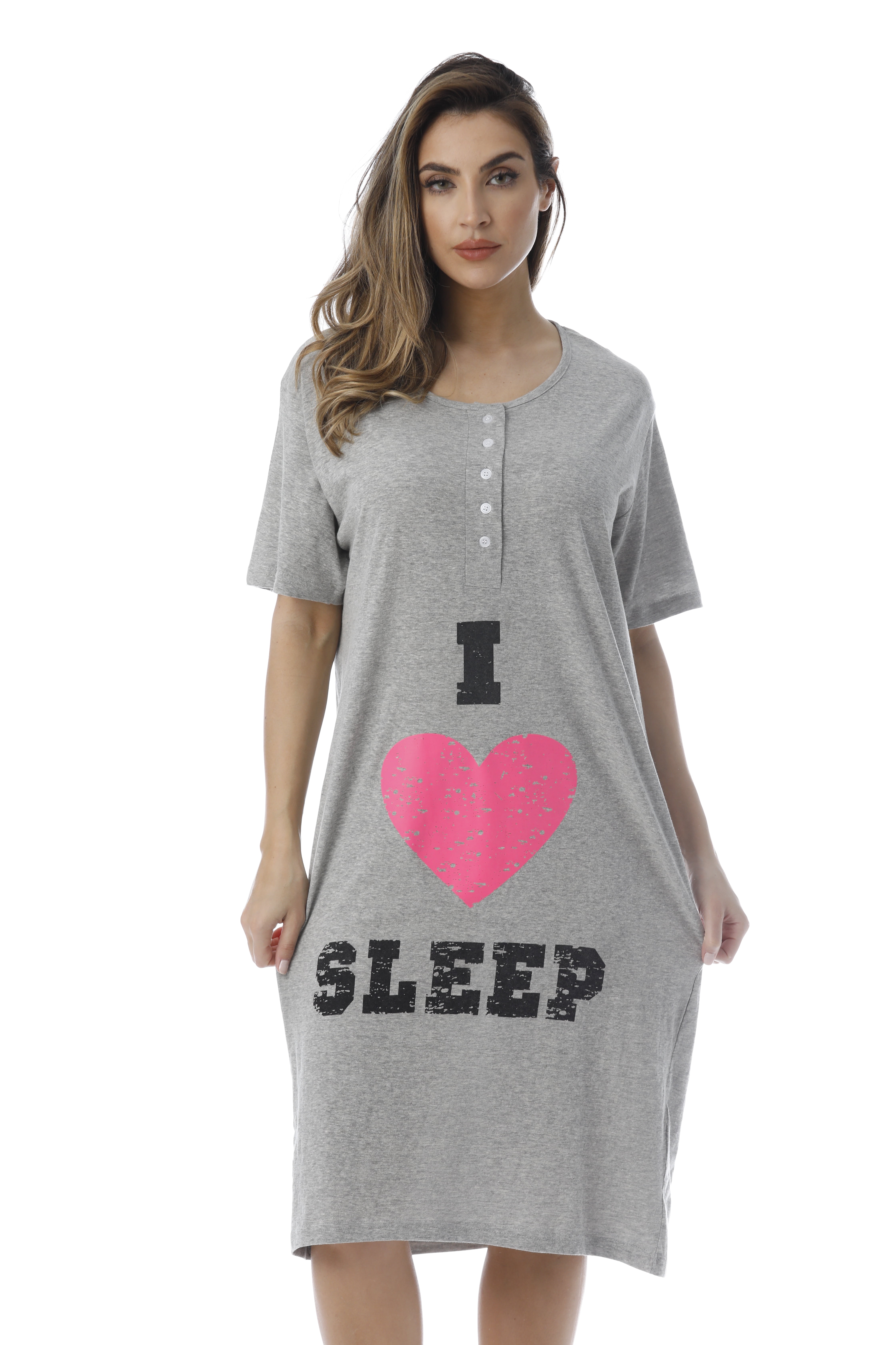 Just Love Short Sleeve Nightgown, 100% Cotton, Breathable, Comfortable ...