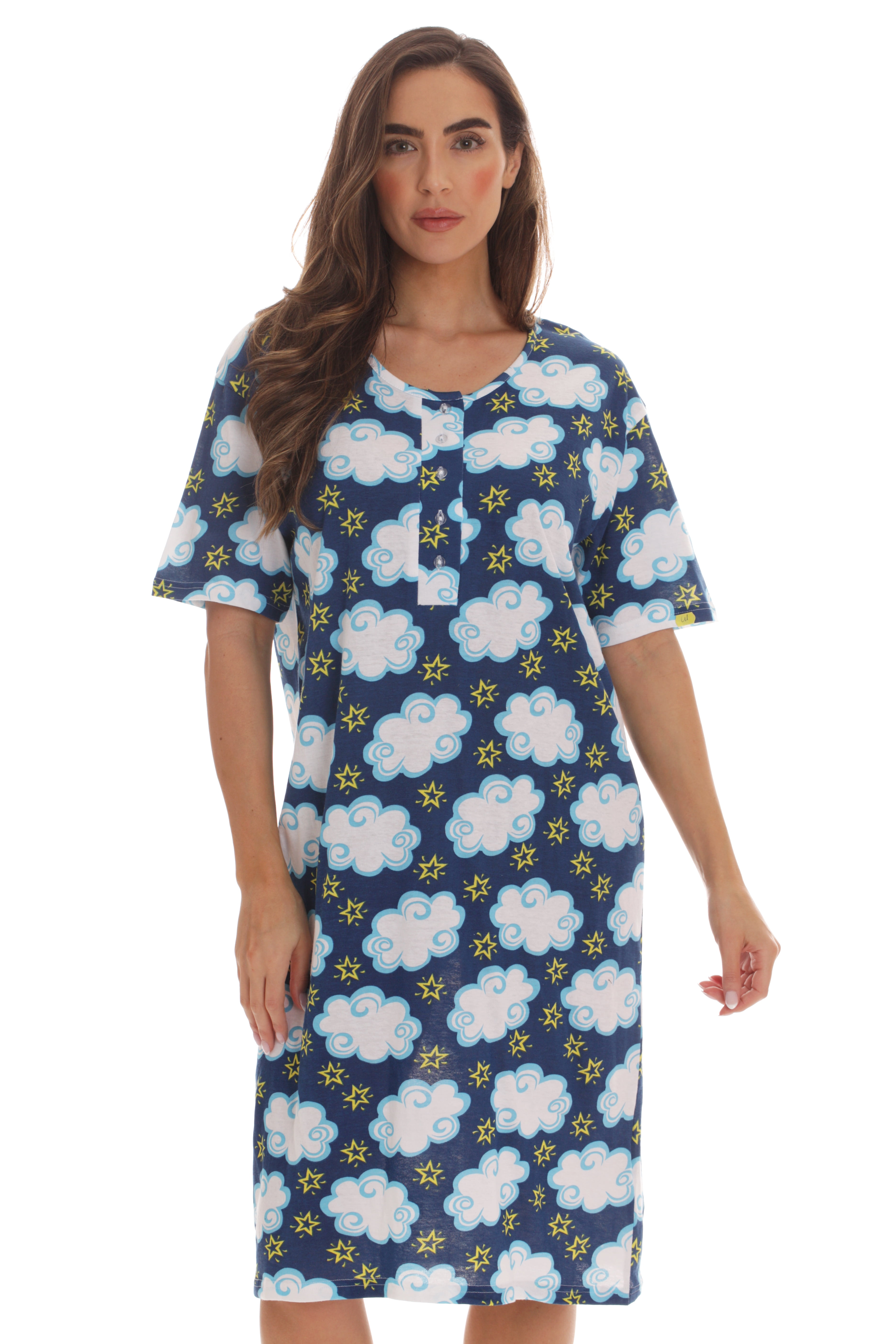 Just Love Long Cotton Nightshirt Pajamas Gown for Women, Adult Night ...