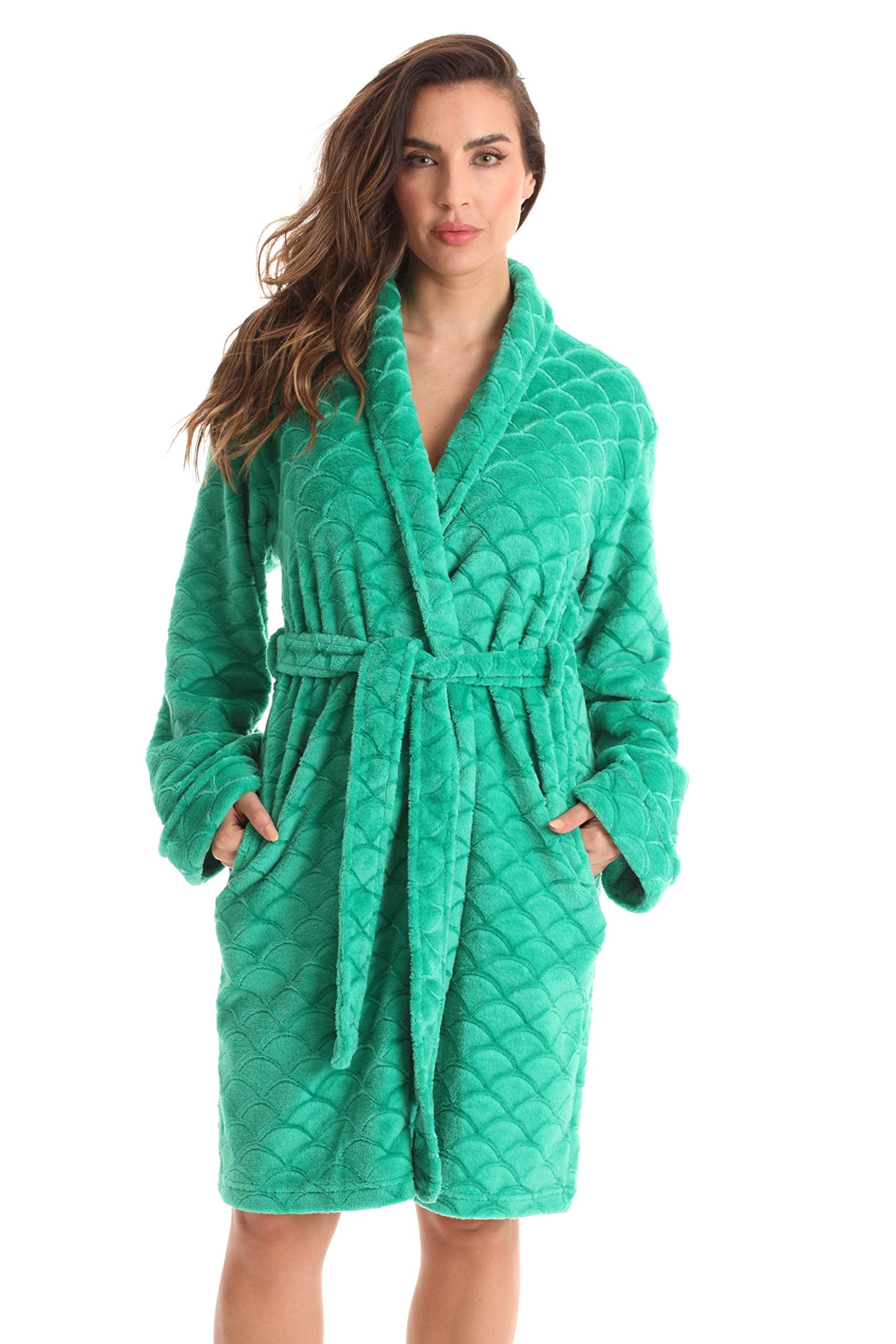 Just Love Solid Kimono Robes For Women Emerald Small