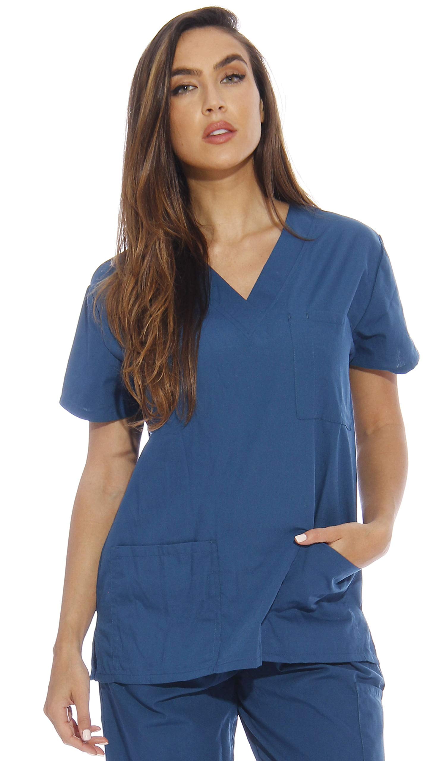 Customer reviews for Just Love Solid Scrub Top for Women with Pockets ...