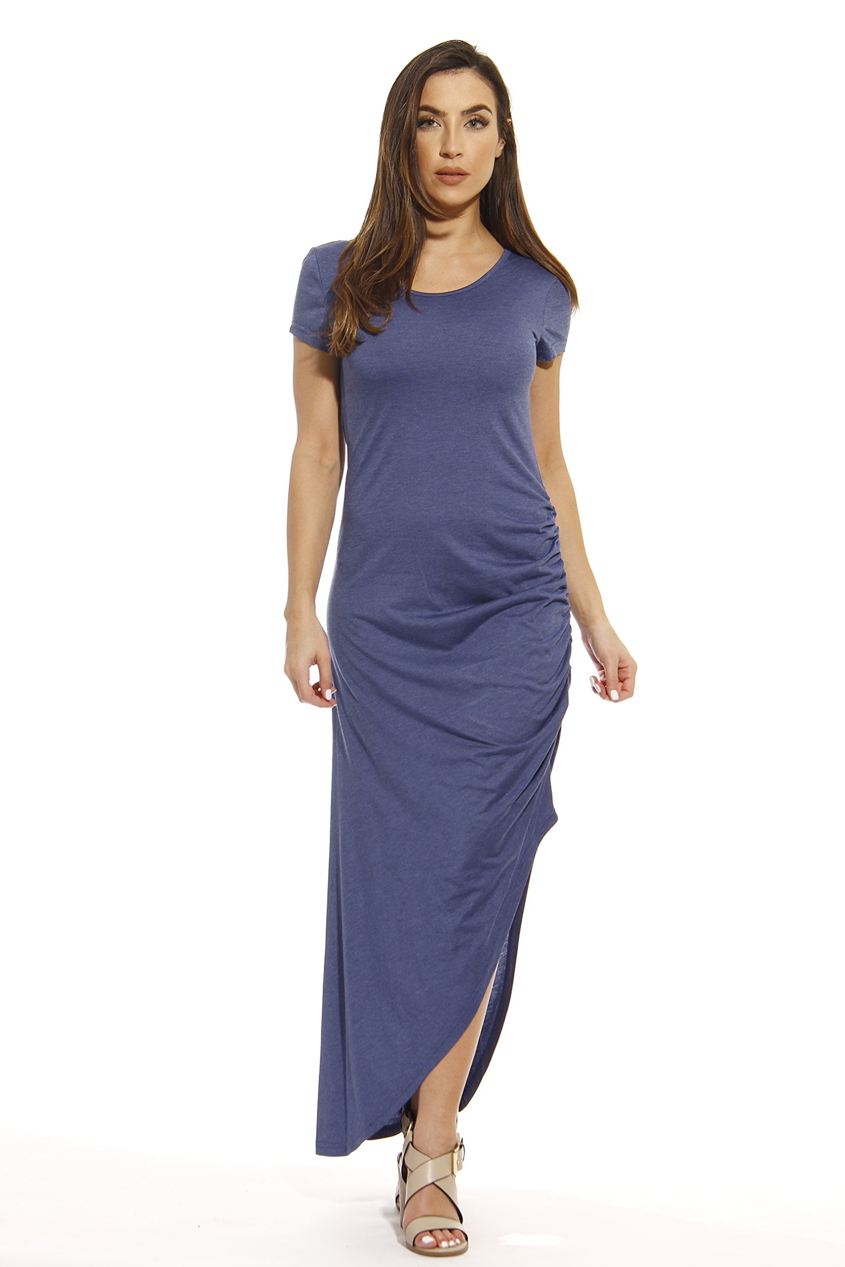 Just Love Summer Dresses / Maxi Dress (Heathered Denim, Small ...
