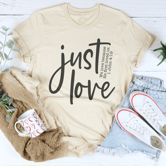 Just Love Tee Athletic Heather S Peachy Sunday T-Shirt - Walmart.com