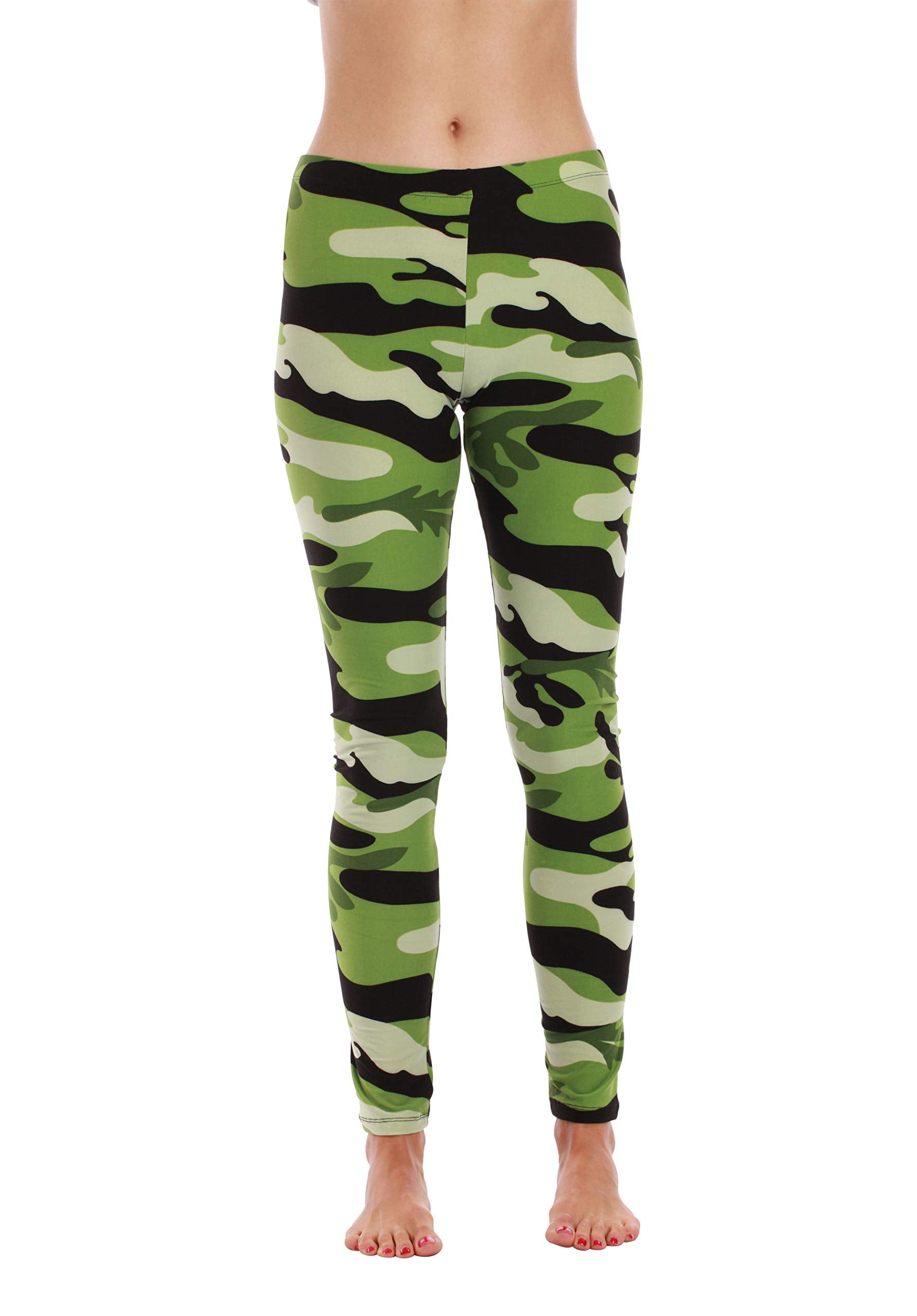 Just Love Ugly Christmas Holiday Leggings 401583-10338-2X (Green - Camouflage, 1X) - Walmart.com