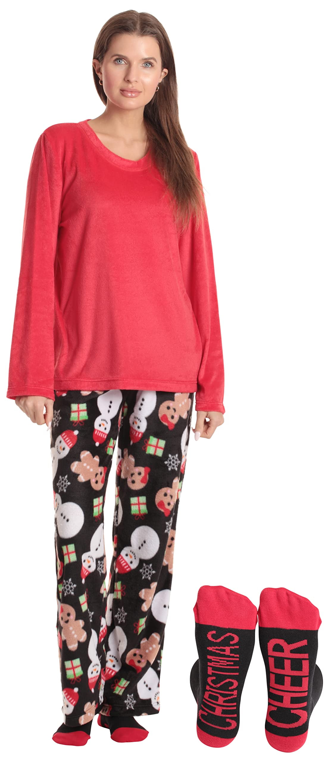 Just Love Ultra-Soft Womens Pajama Pant Set with Nightgown & Matching ...