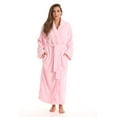 Just Love Velour Kimono Robe Hooded Bath Robes for Women Maxi Length ...