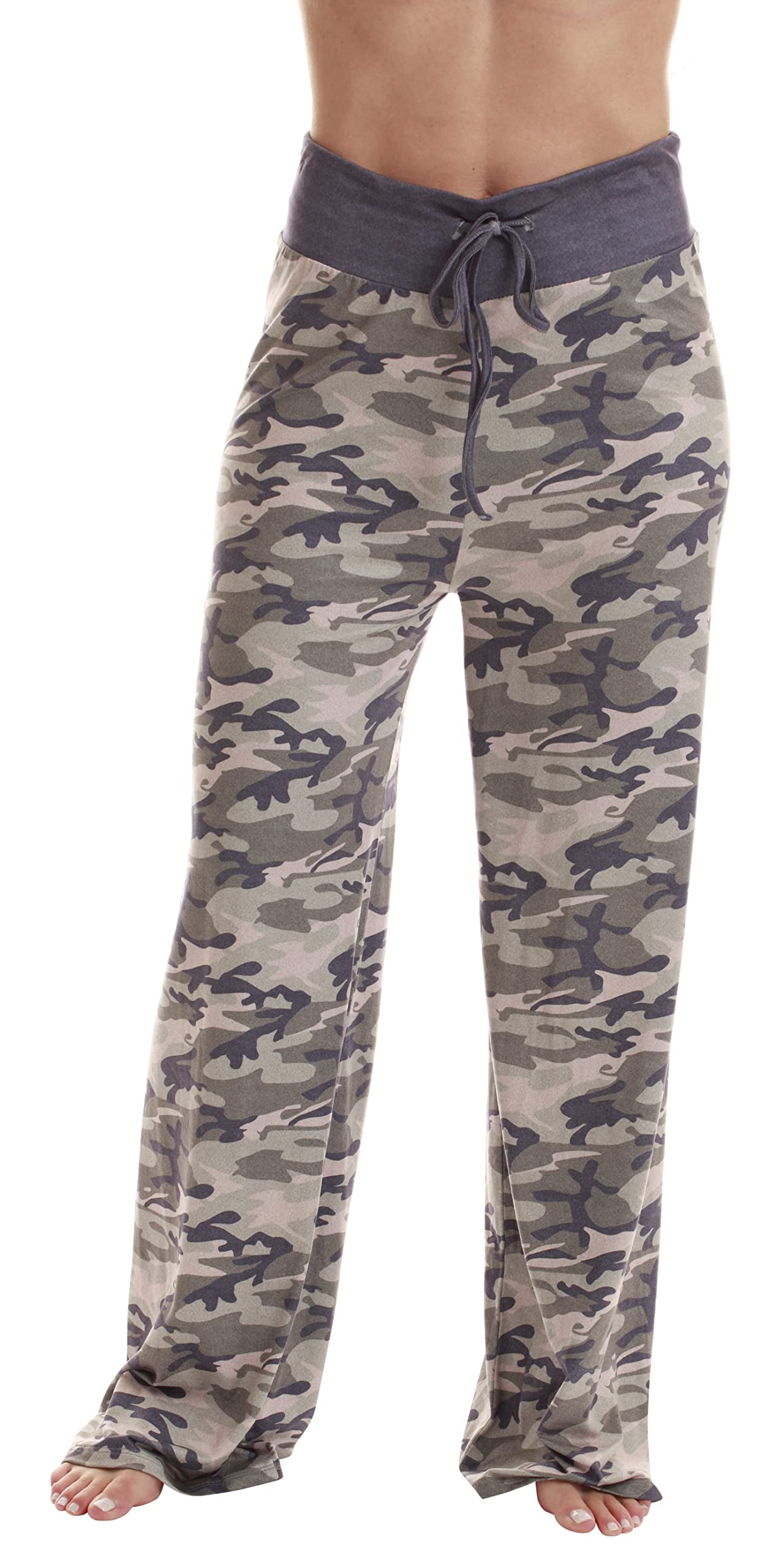 Just Love Women Buffalo Plaid Pajama Pants Sleepwear (Camouflage, 3X ...
