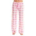Just Love Womens Buffalo Plaid Pajama Pants Sleepwear Medium Pink