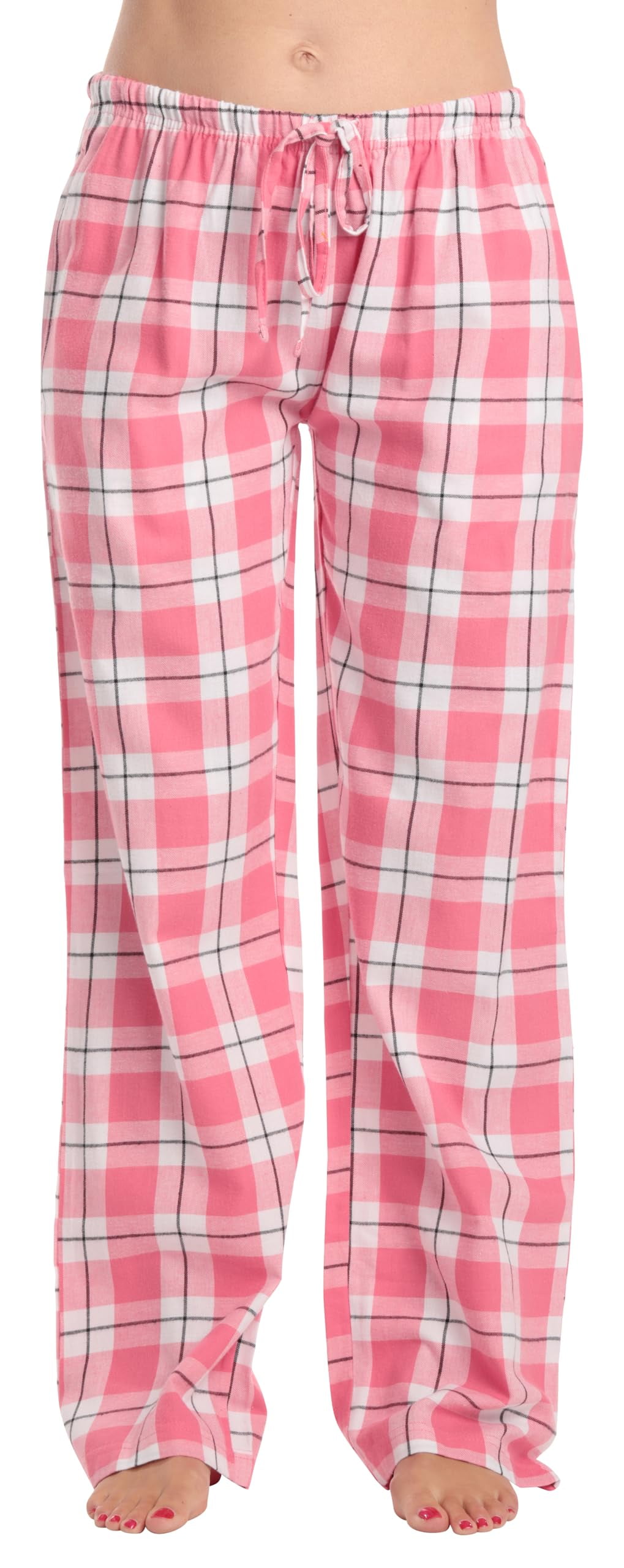 Just Love Women Pajama Pants 7051-10774-XS-SIOC (Pink Plaid - 100% ...