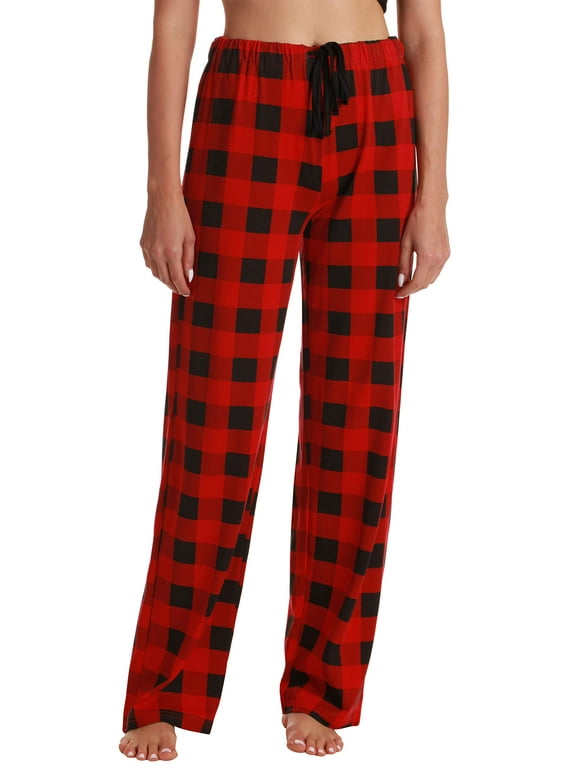 Just Love Women's Christmas Bottoms 100% Cotton Buffalo Plaid Pajama ...