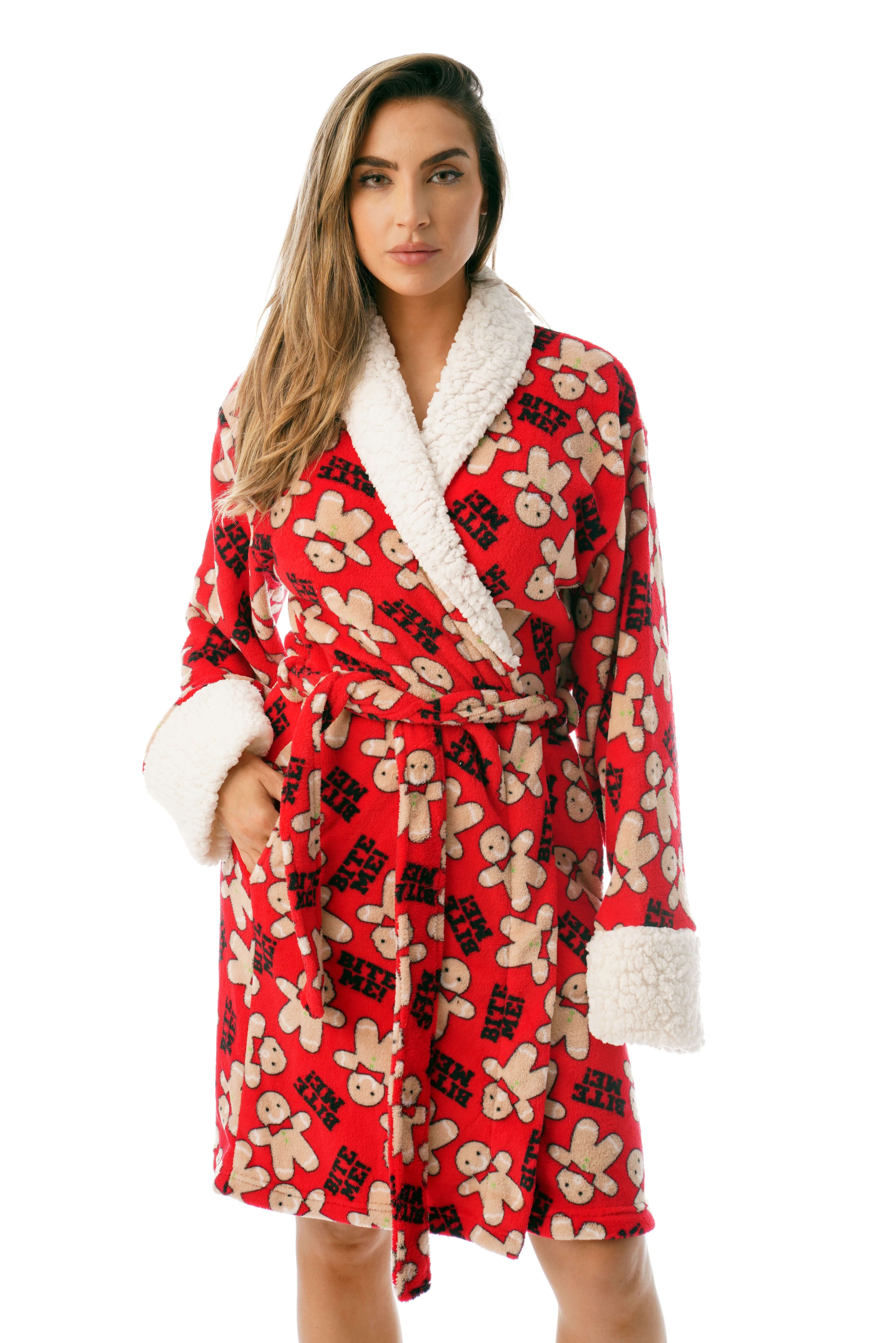 Just Love Women's Plush Velour Robe – Soft Hooded Bathrobe for Lounging ...