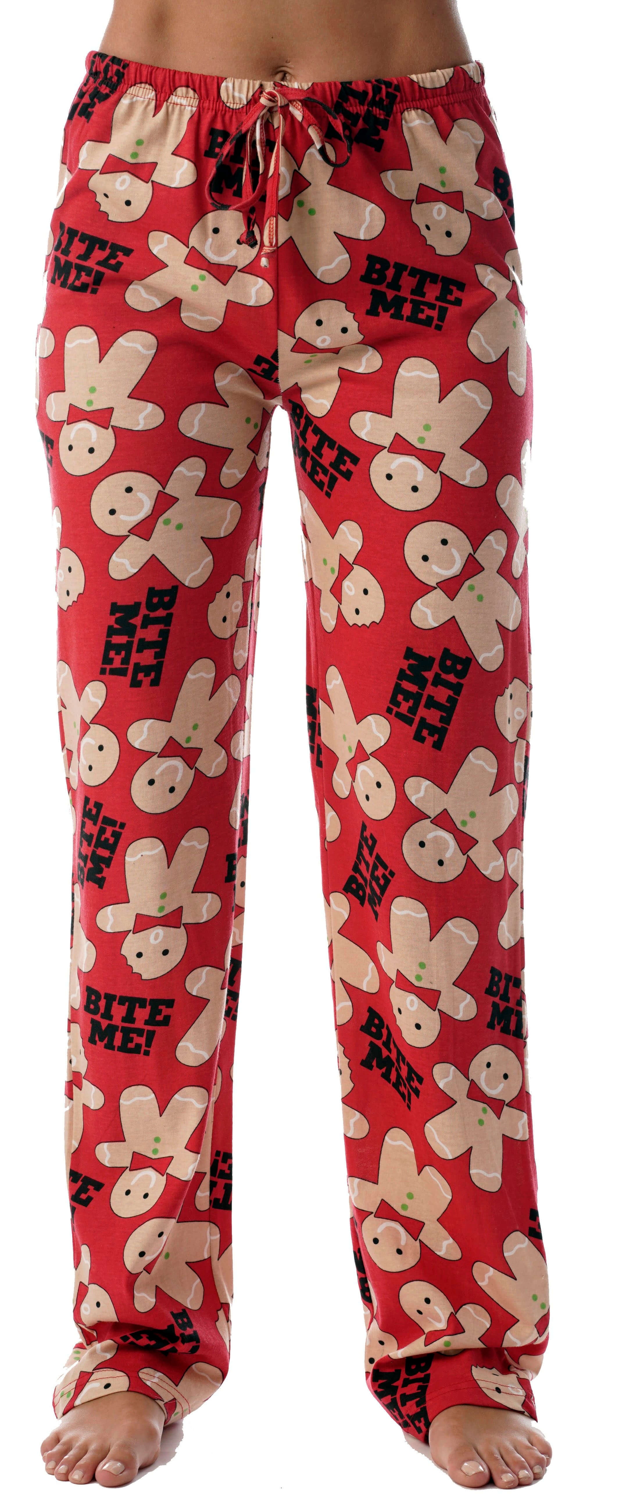Just Love Women Ugly Christmas Pajama Pants Sleepwear (Red ...