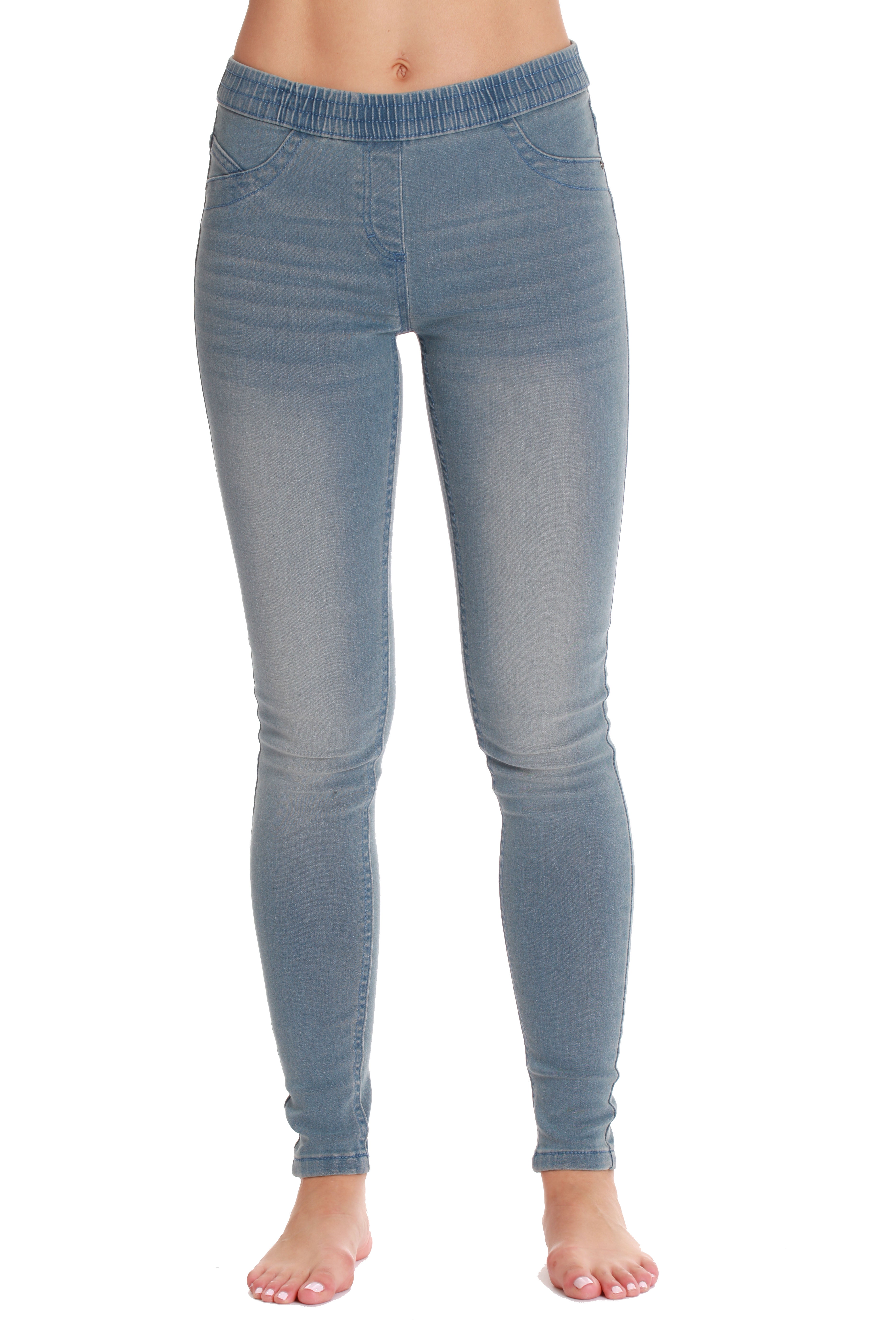Just Love Women's Stretchy Jegging Denim Leggings with Pockets (Medium ...