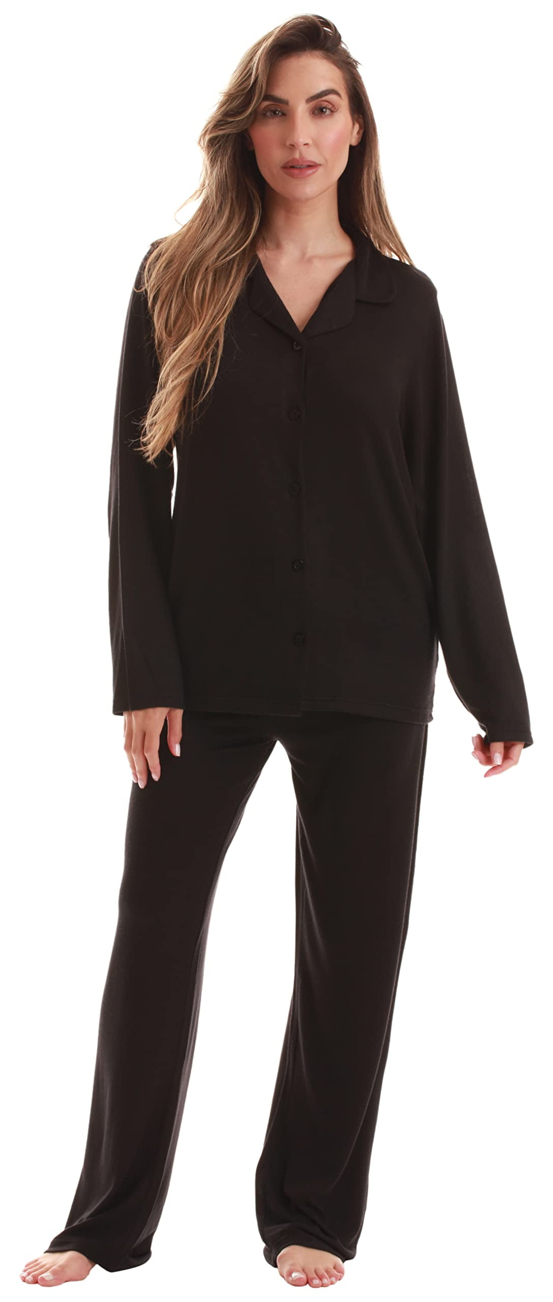 Just Love Women's Cozy Flannel Pajama Set - Long Sleeve Winter ...