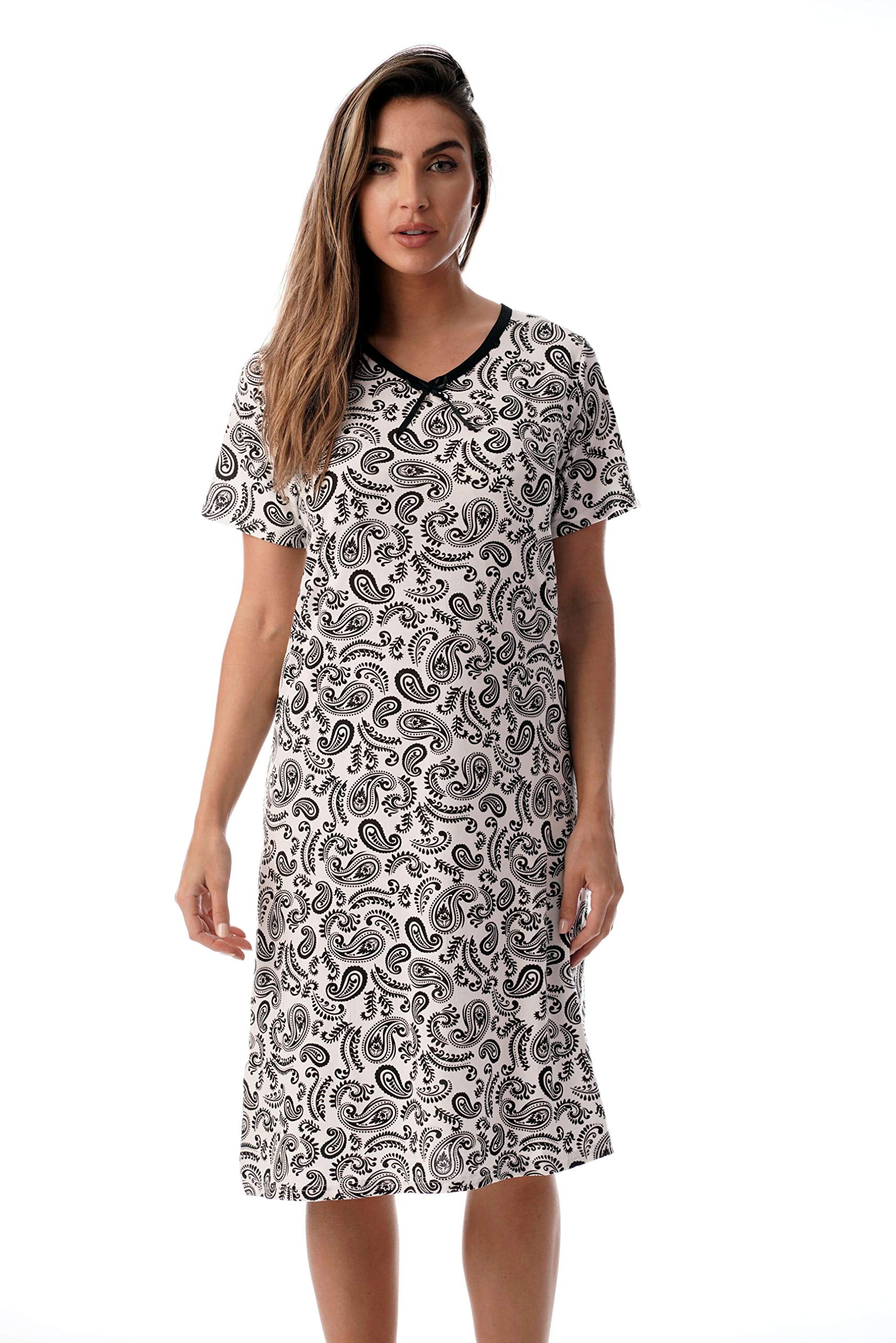 Just Love Women's Nightgown Sleep Dress - Soft and Comfortable Short ...