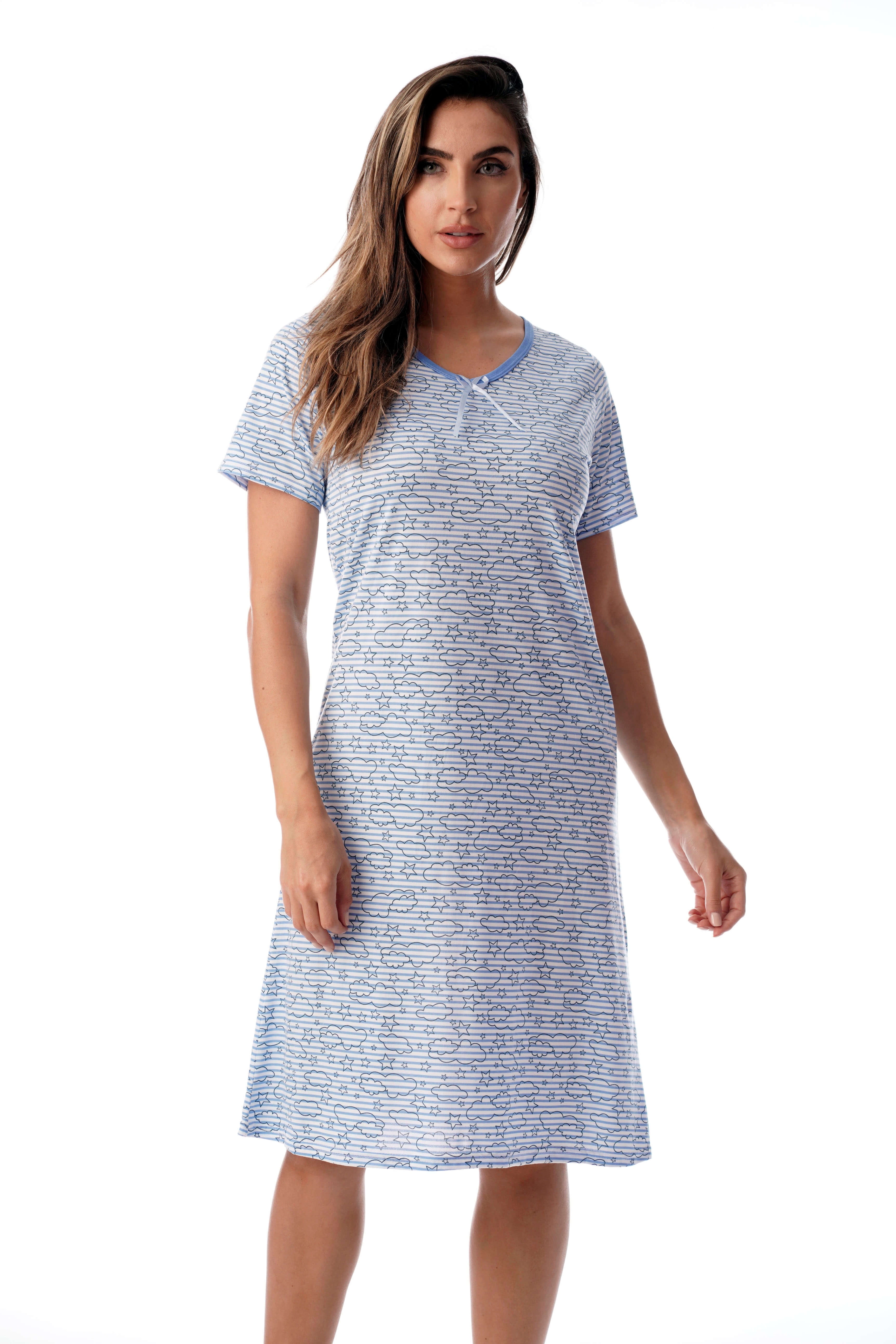 Just Love Women's Nightgown Sleep Dress - Soft and Comfortable Short ...