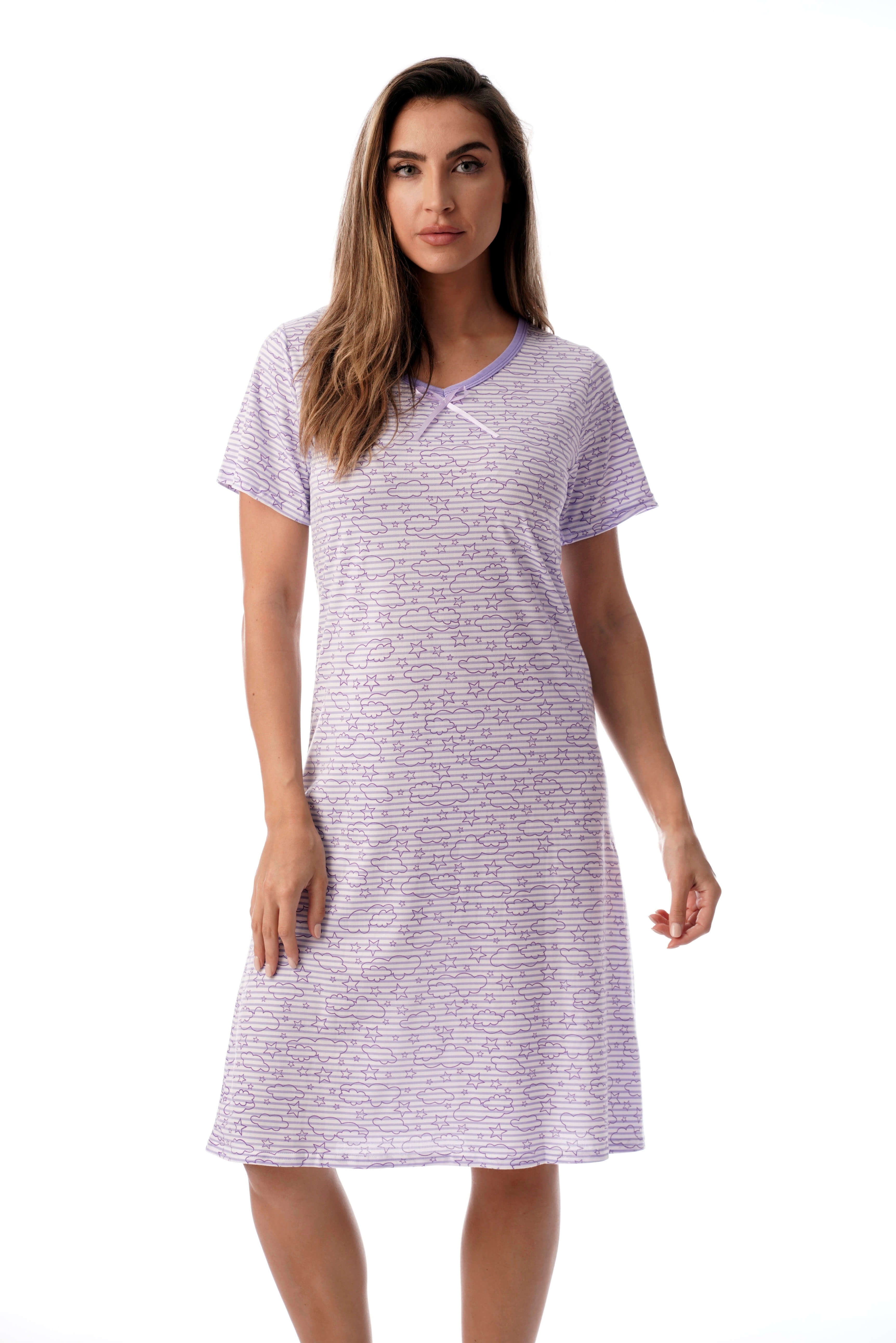 Just Love Women's Nightgown Sleep Dress - Soft and Comfortable Short ...