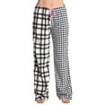 Just Love Womens Plush Pajama Pants 6339 V 10775 L Large Pink Plaid