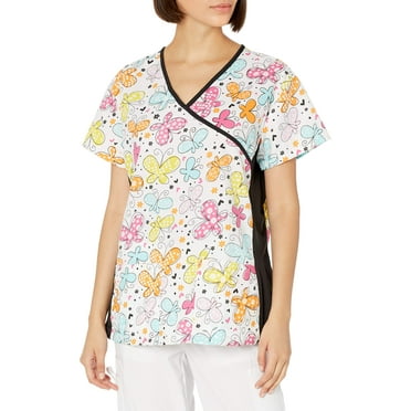 Just Love Women's V-Neck Printed Scrub Top (Turkey, Small) - Walmart.com