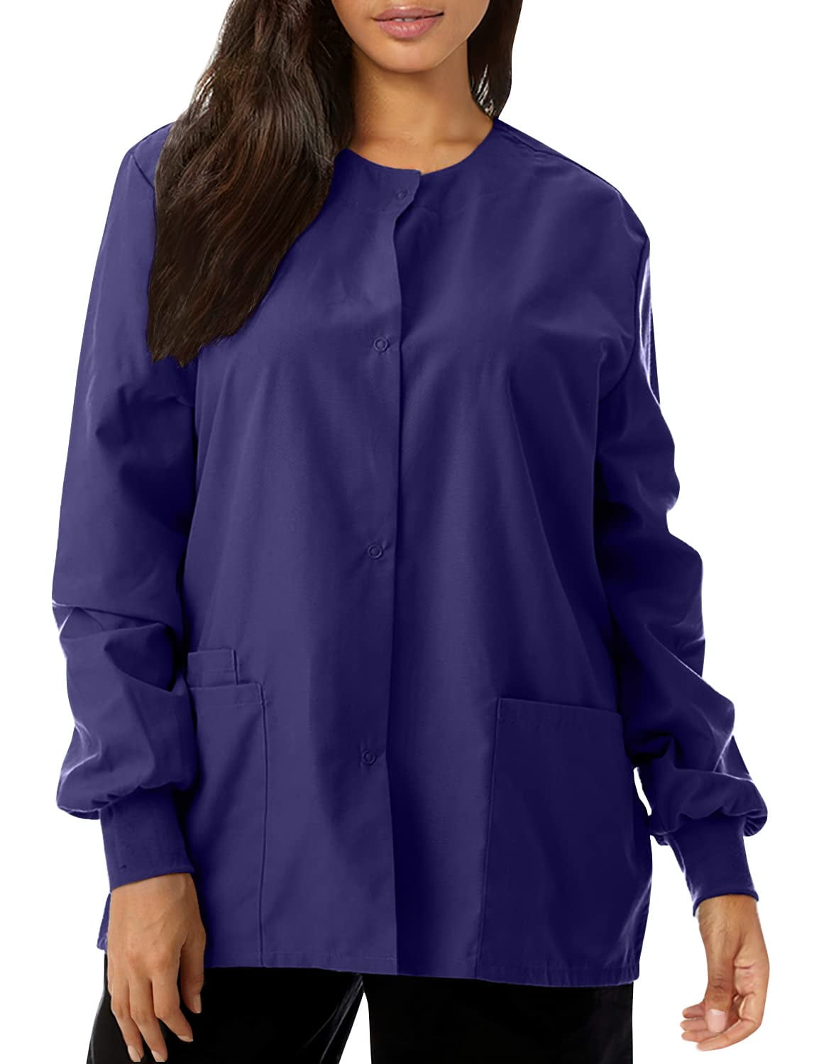 Just Love Women's Solid Scrub Jacket, Comfortable Uniform Coat, Galaxy ...