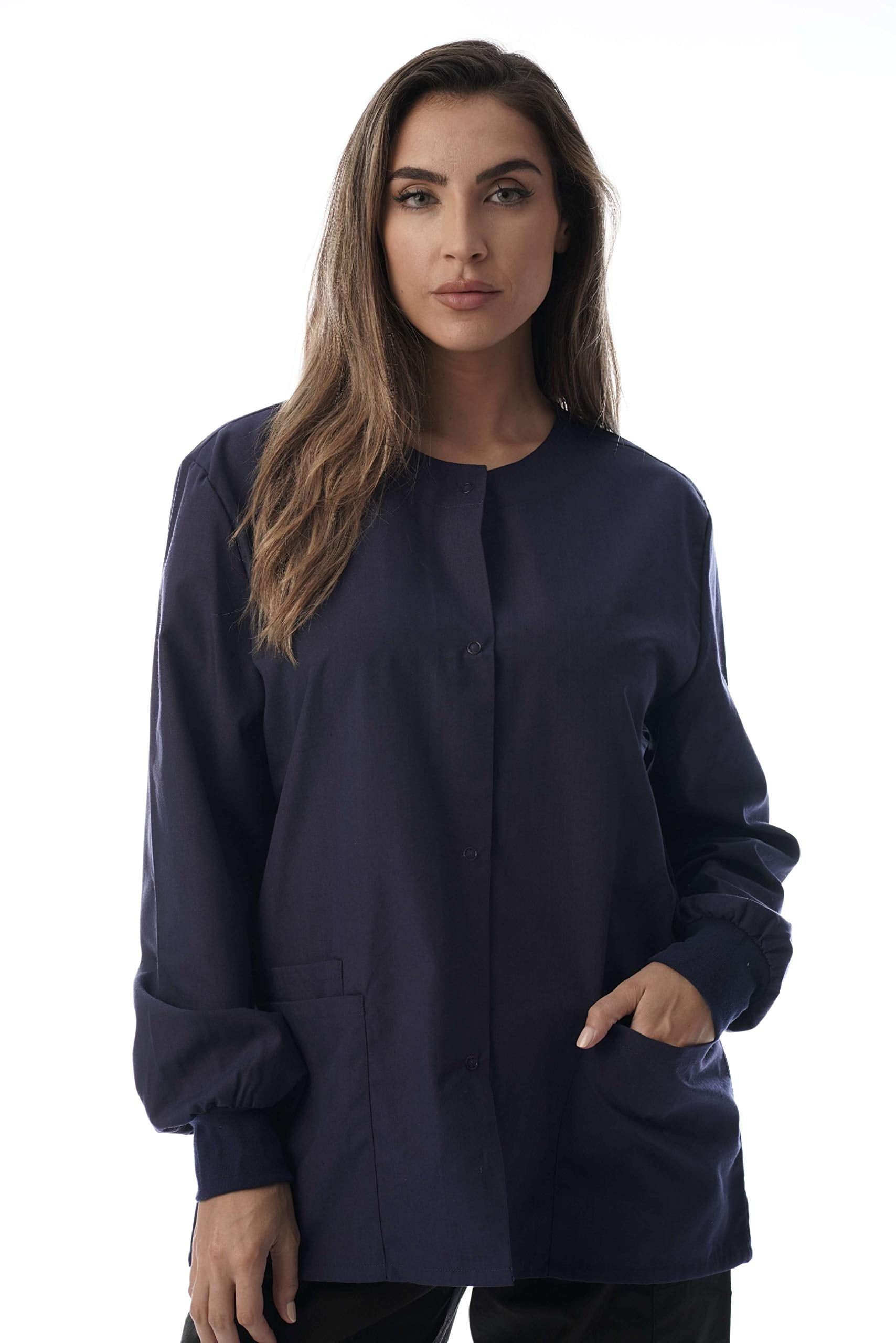 Just Love Women's Solid Scrub Jacket - Comfortable and Professional ...