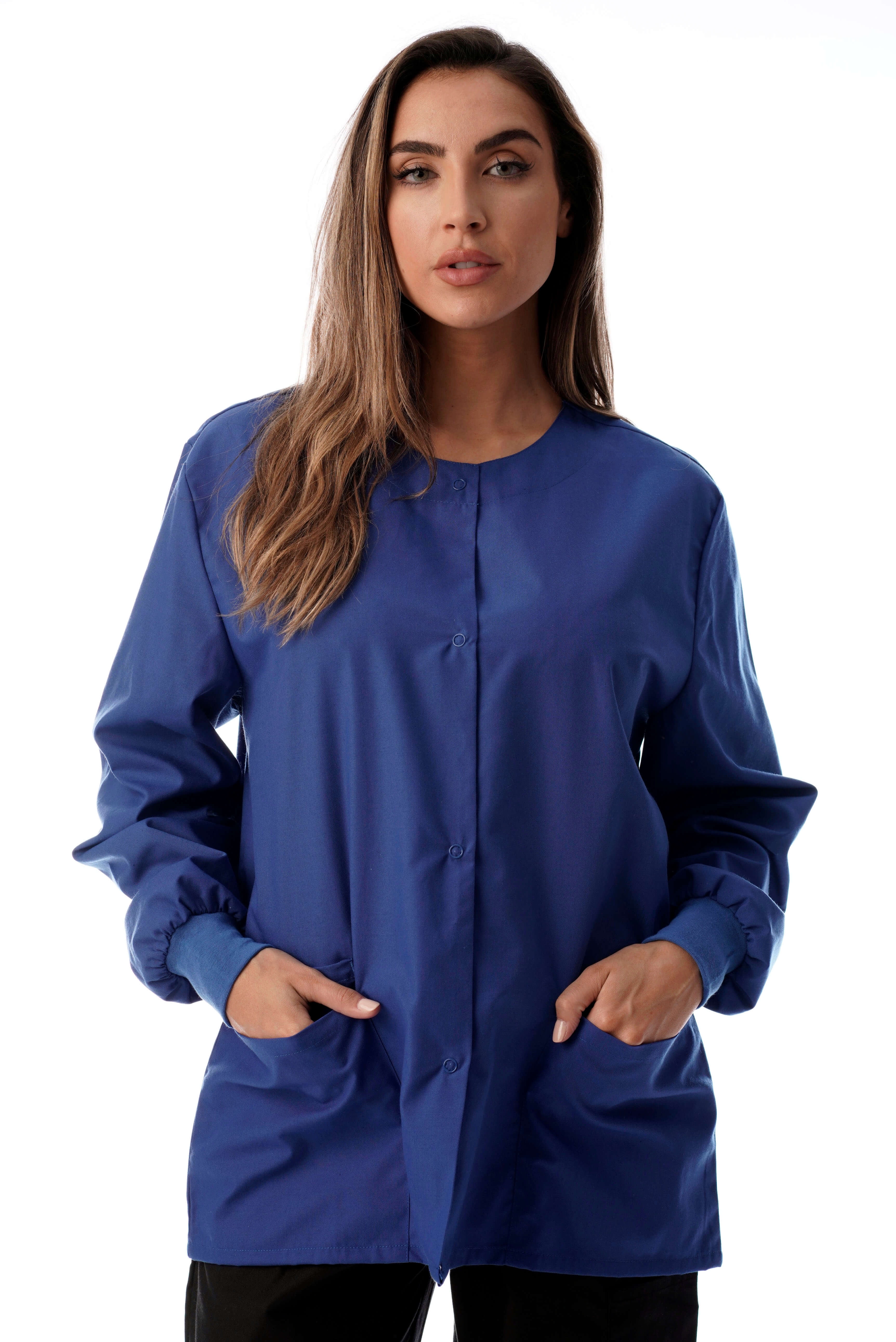 Just Love Women's Solid Scrub Jacket - Comfortable and Professional ...