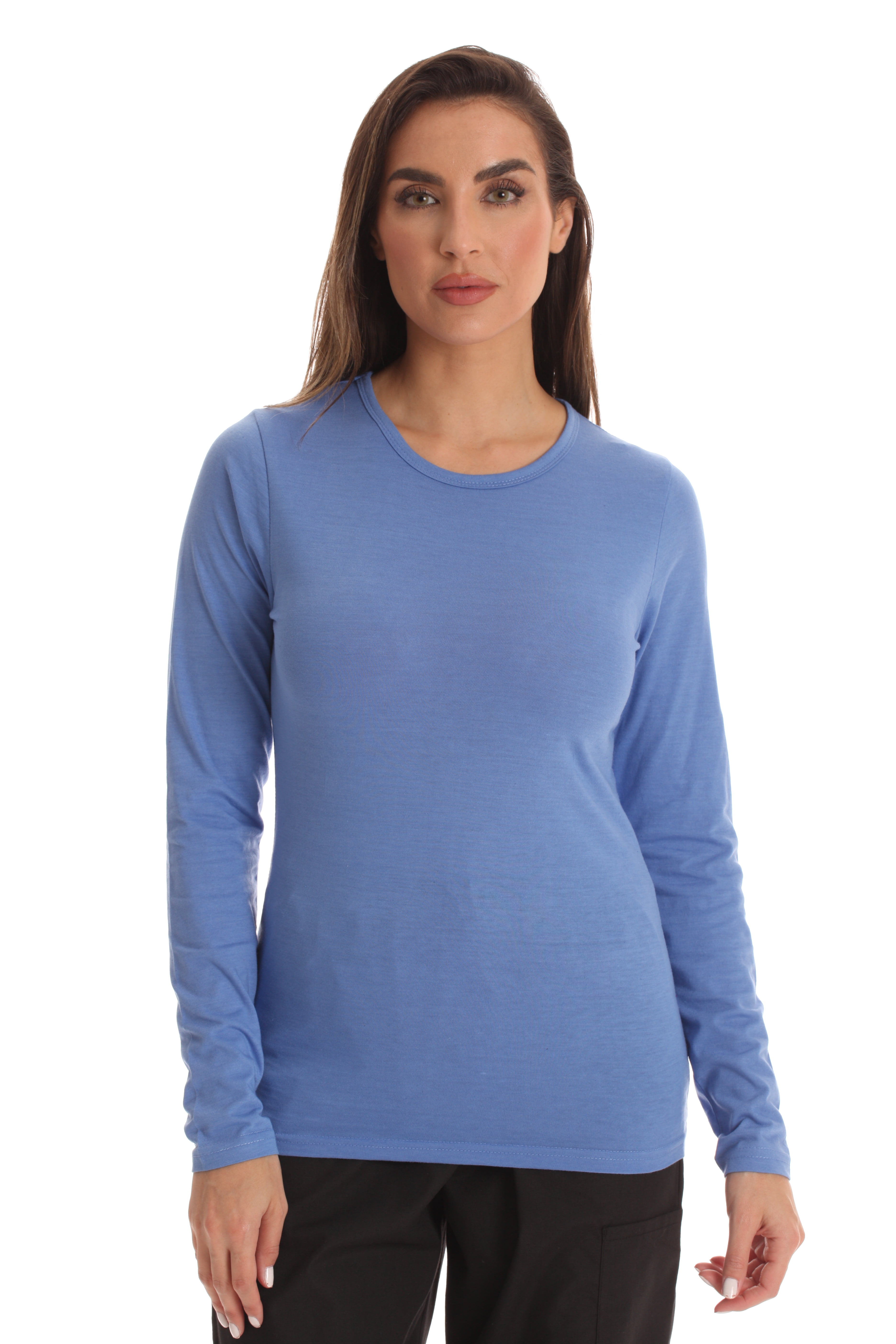 Just Love Women’s Long Sleeve Underscrub T-Shirt – Soft Fitted ...