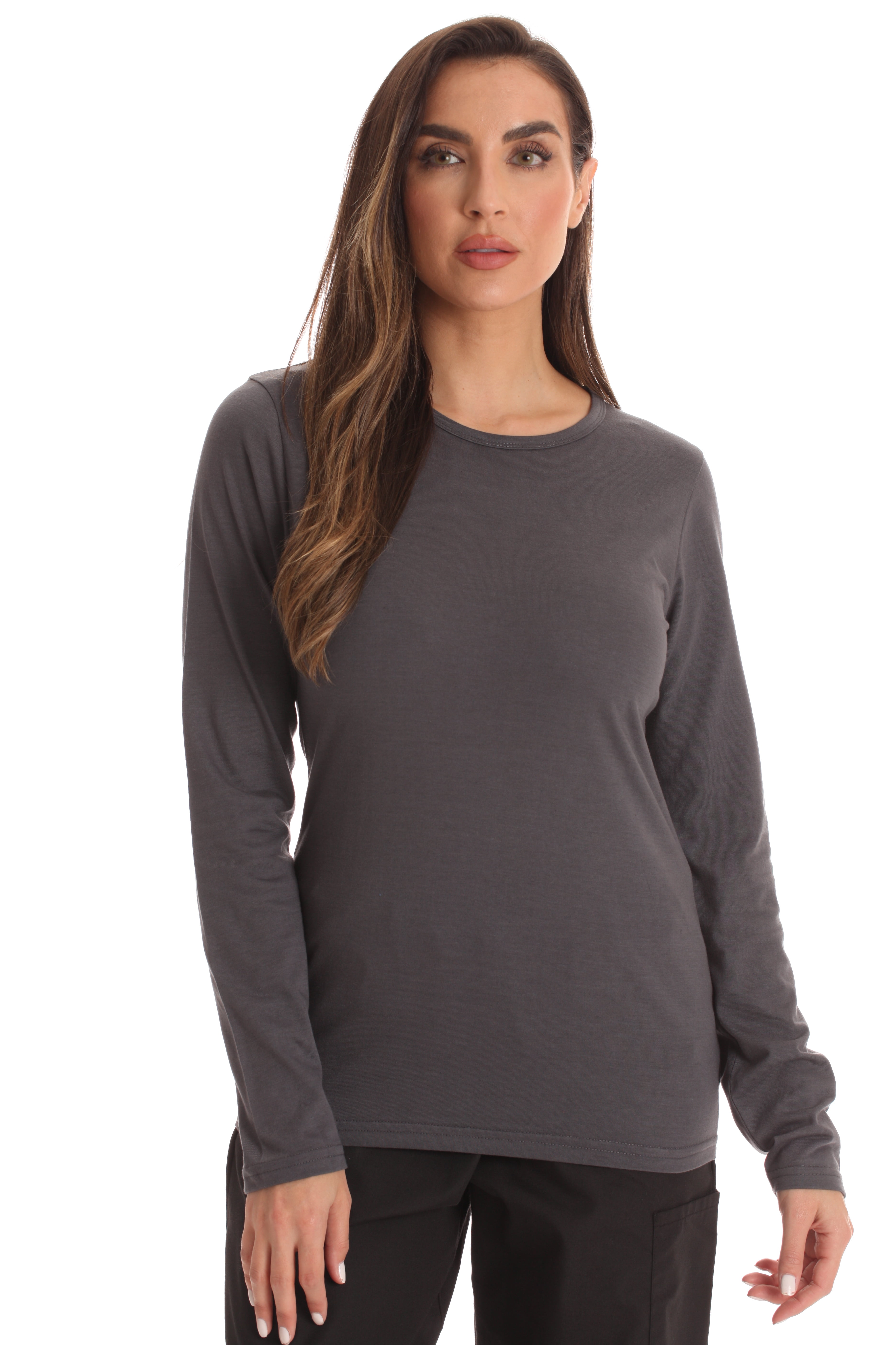 Just Love Women’s Long Sleeve Underscrub T-Shirt – Soft Fitted ...