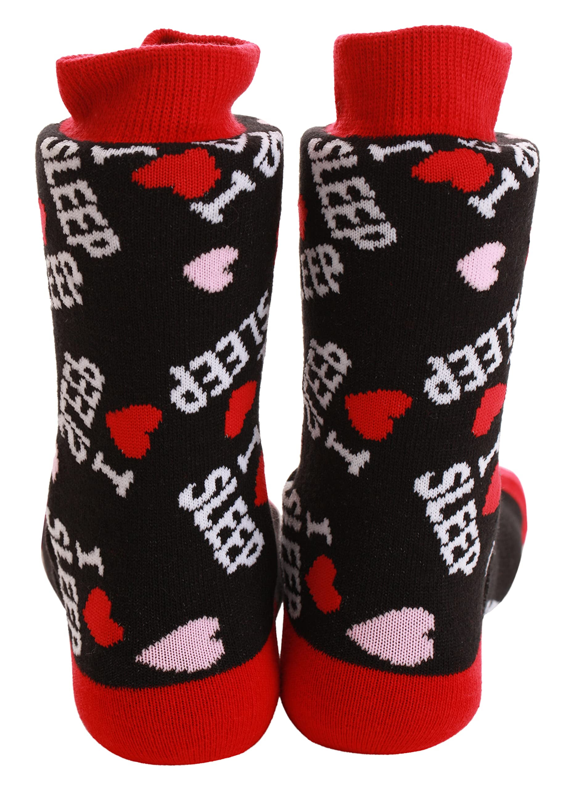 Just Love Womens Novelty Socks 6986-10713-OS (I Heart Sleep - Red ...