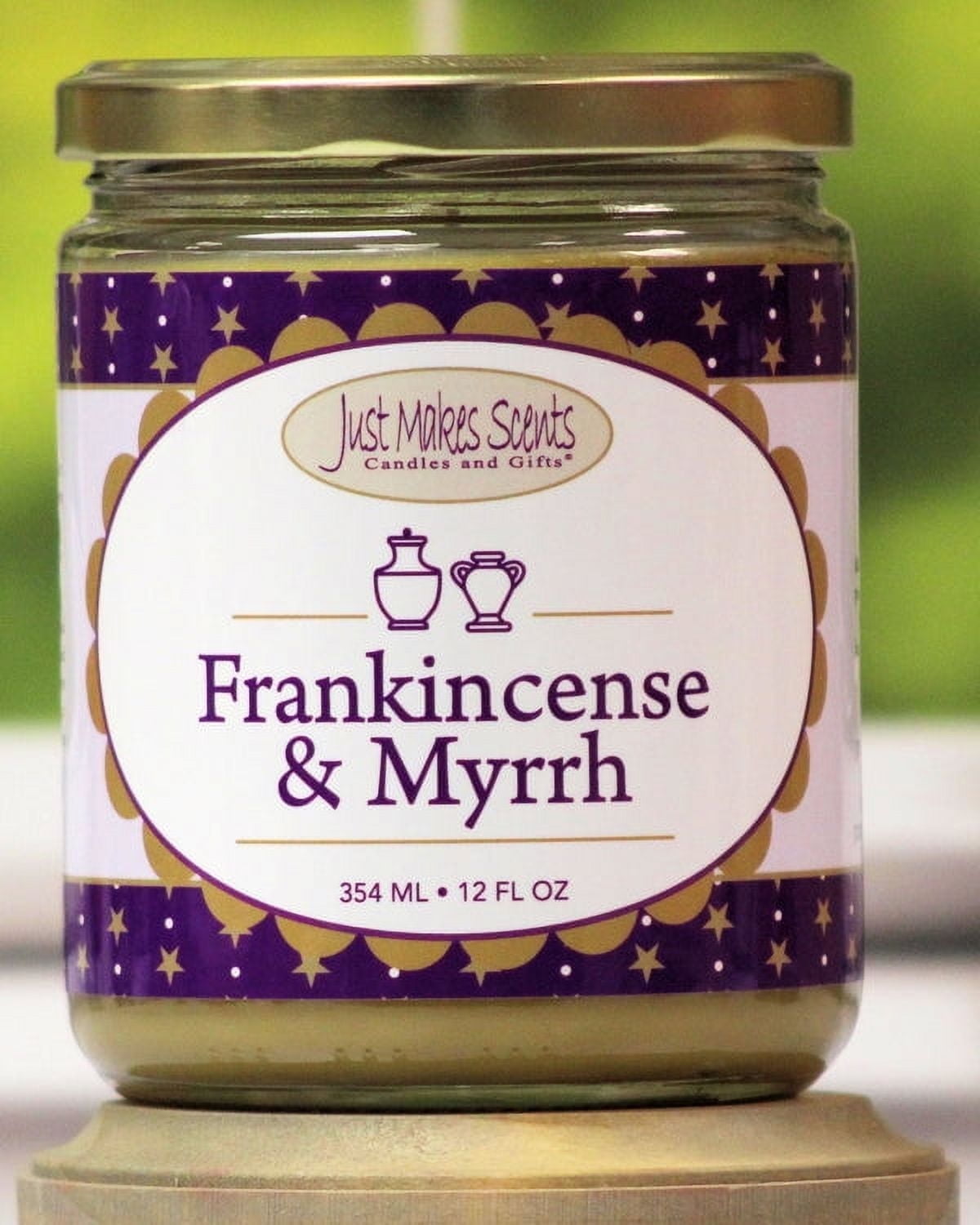 Just Makes Scents 12 oz Frankincense & Myrrh Scented Soy Blend Candle ...