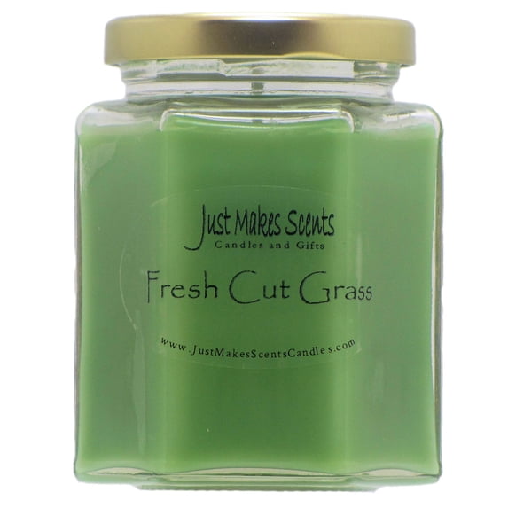 Just Makes Scents, Soy Candles, 8 oz Fresh Cut Grass Scented Candle ...