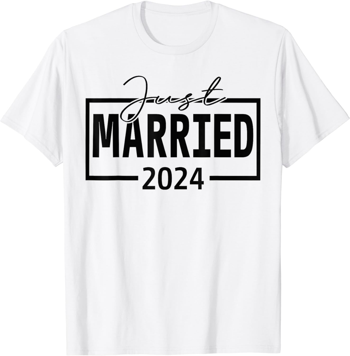Just Married 2024 Mr & Mrs Couples Matching Valentine's Day T-Shirt ...