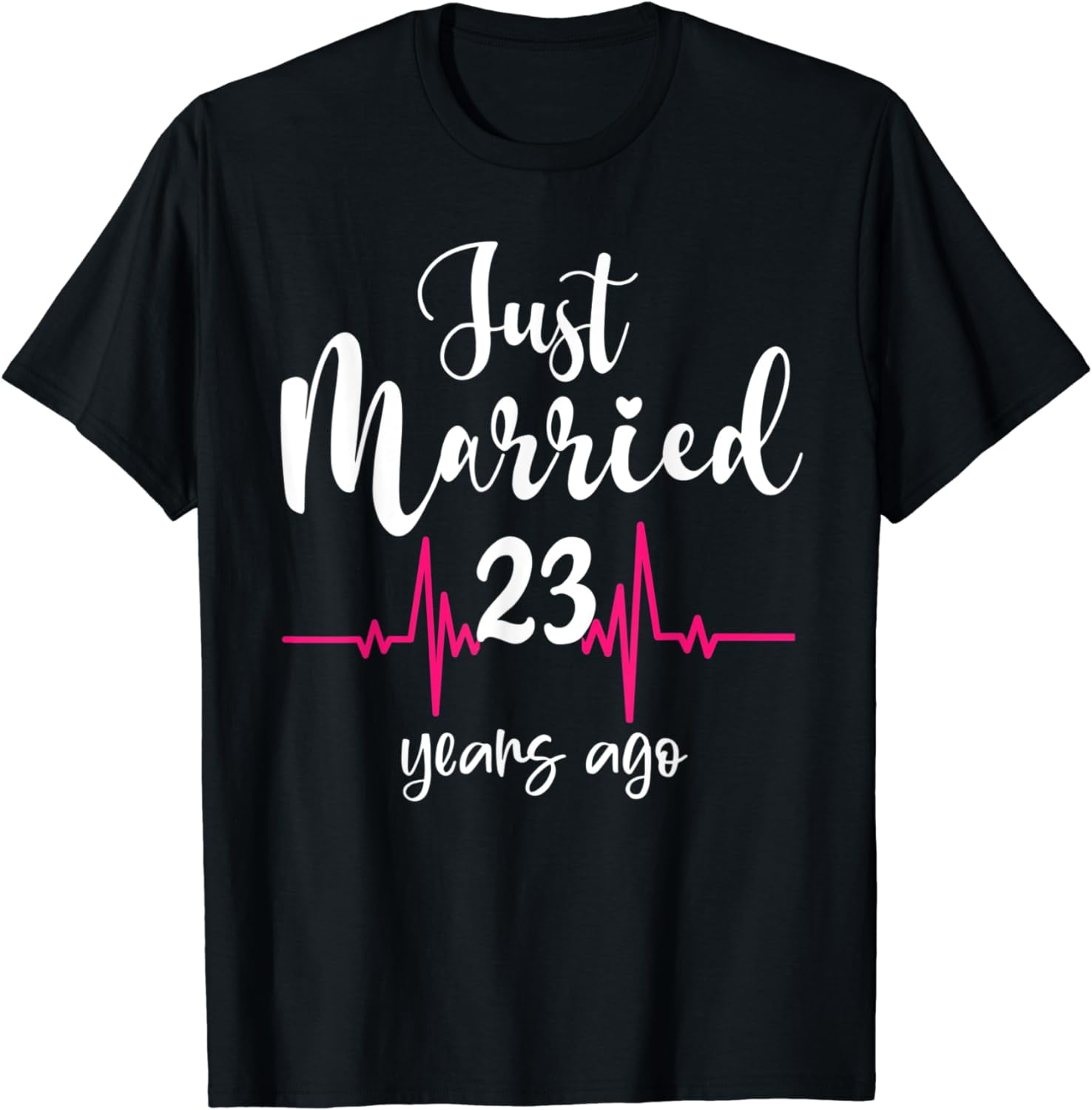 Just Married 23 Years Ago Couple T-Shirt - Walmart.com