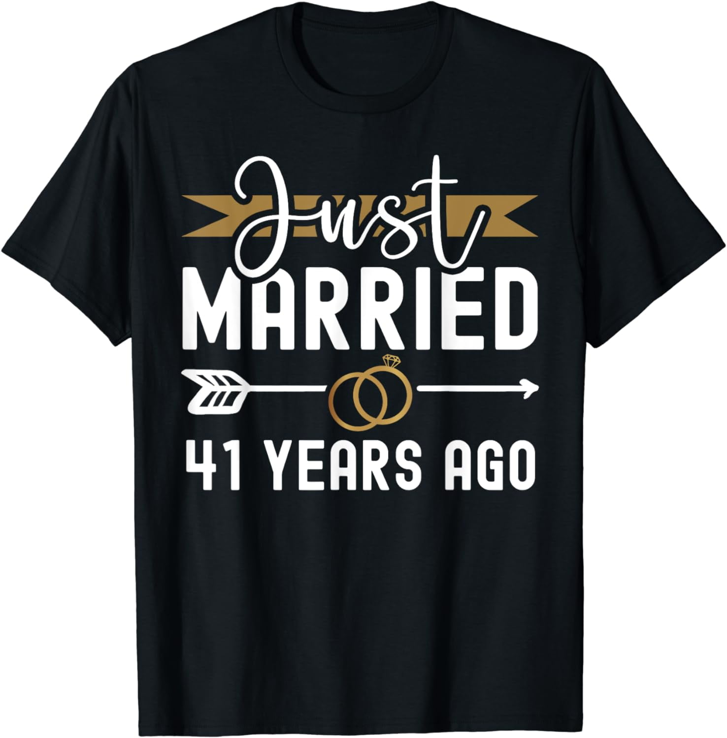 Just Married 41 Years Ago 41st Wedding Anniversary T-Shirt - Walmart.com