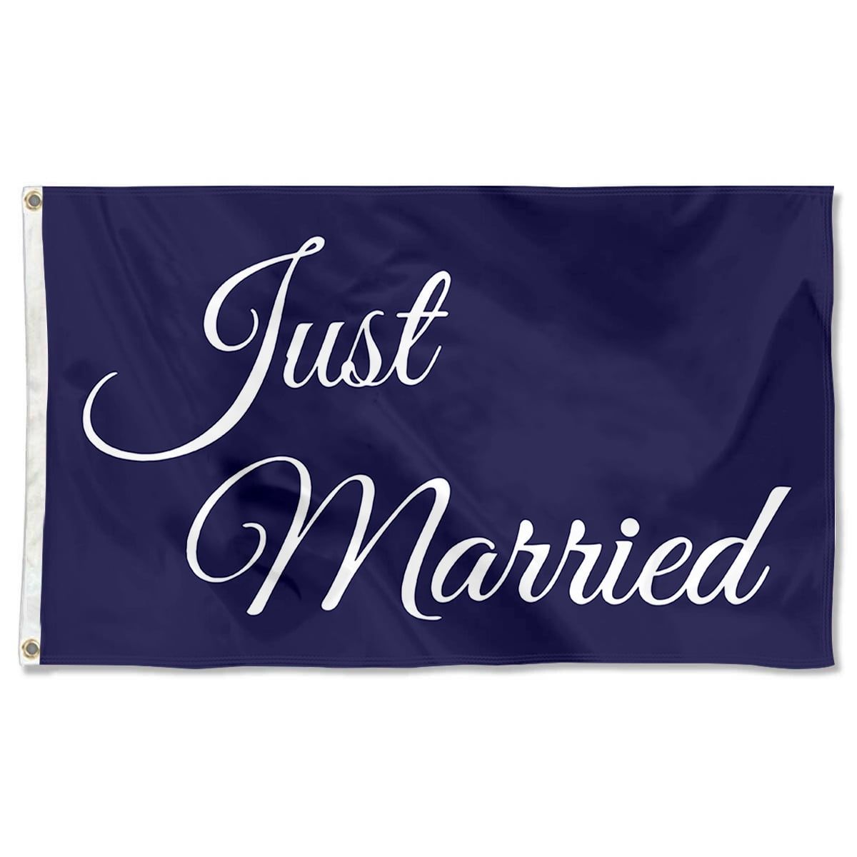 Just Married Flag blue Polyester 3x5 FT banner - Walmart.com