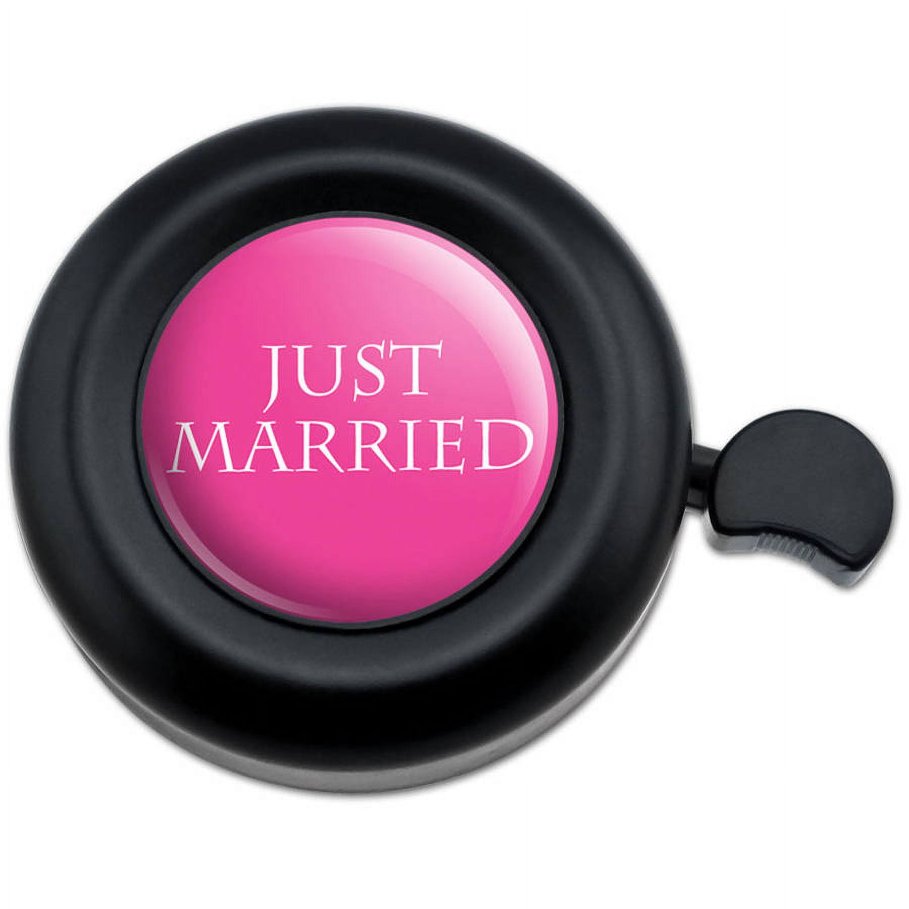 Just Married Flower Pink Bicycle Handlebar Bike Bell - Walmart.com